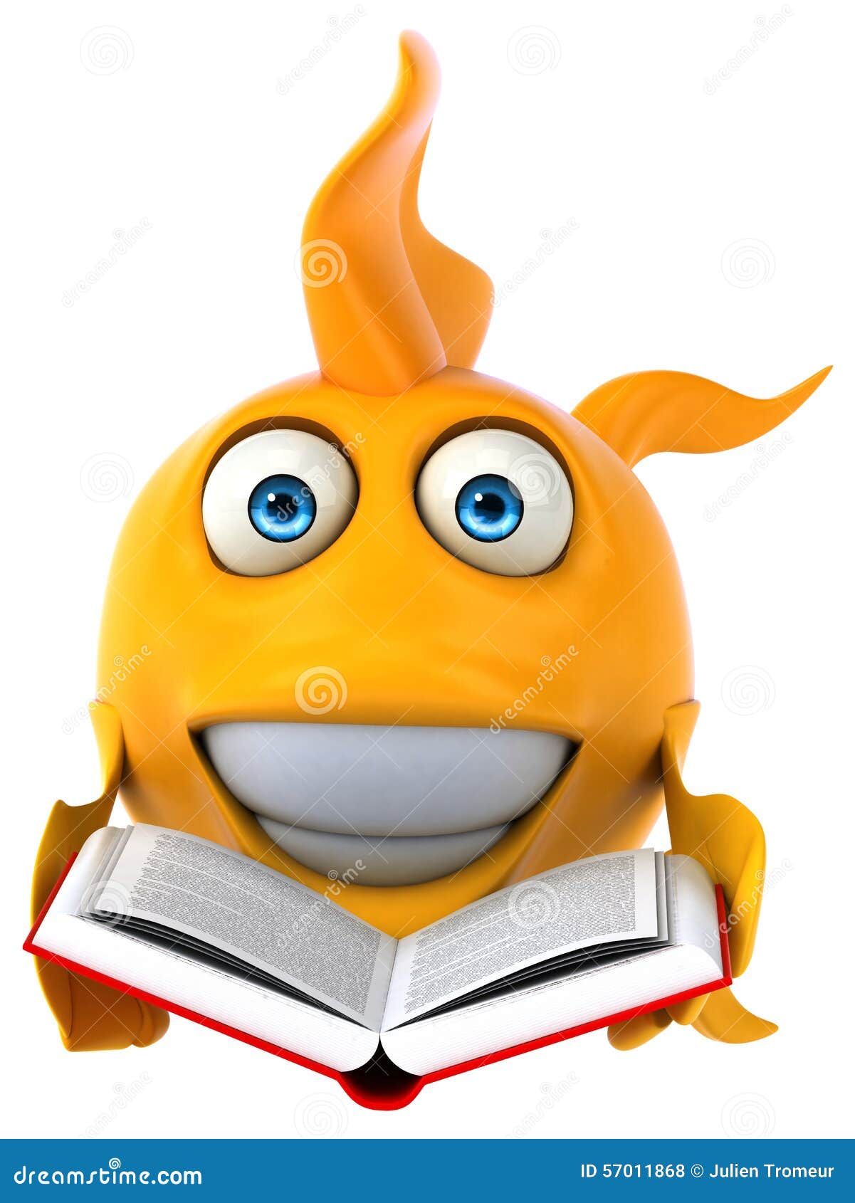 Fun fish stock illustration. Illustration of swim, cartoon - 57011868