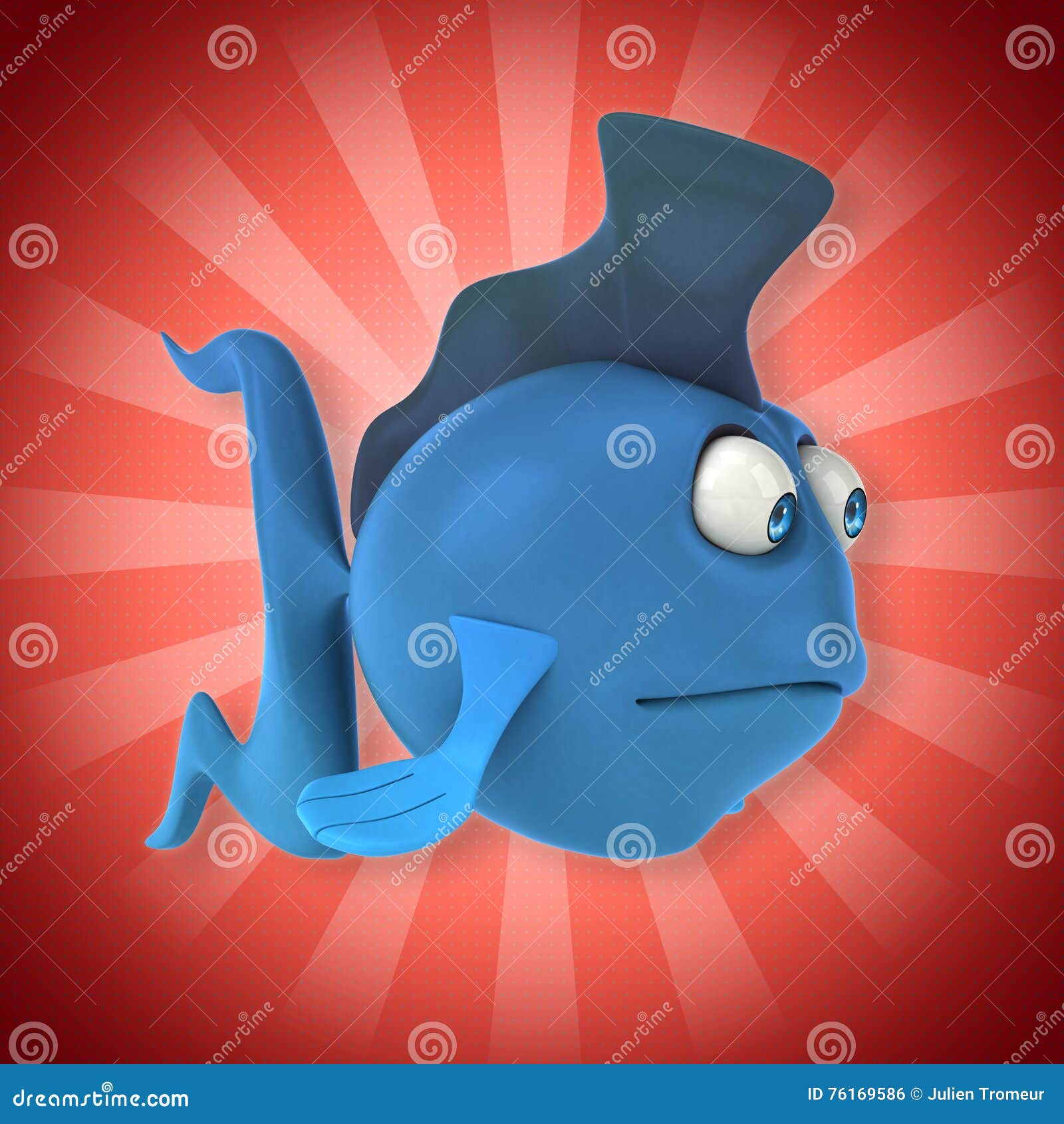 Fun fish stock illustration. Illustration of clipart - 76169586