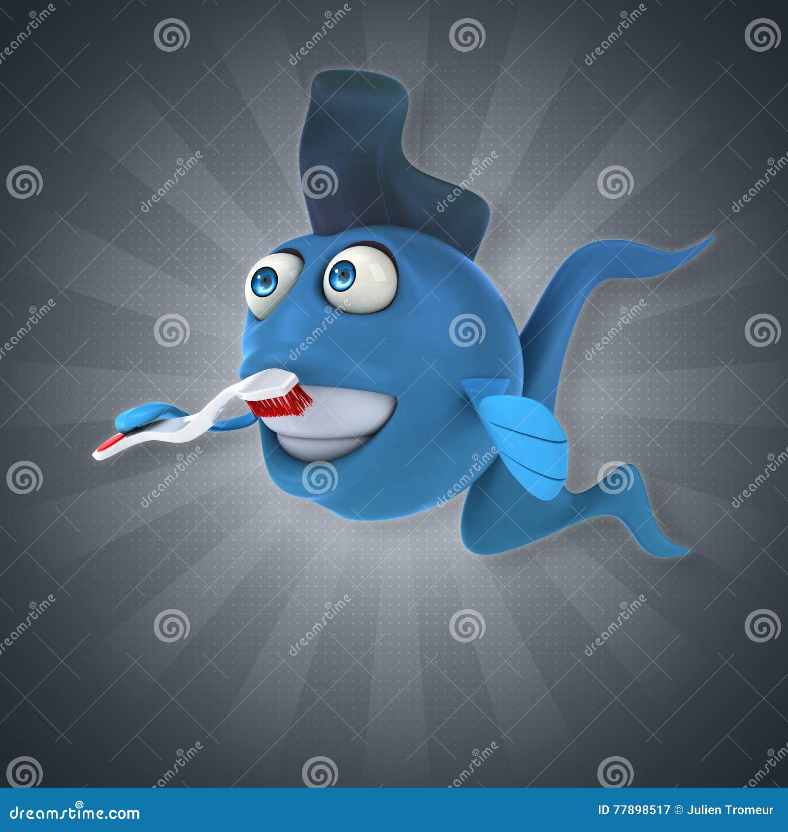Fun fish stock illustration. Illustration of blue, underwater - 77898517