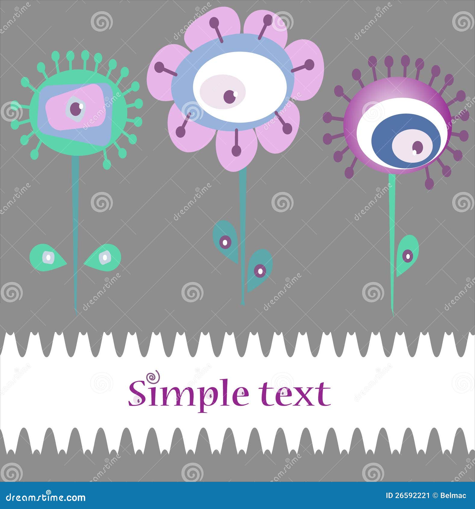 Fun flower background stock vector. Illustration of time - 26592221