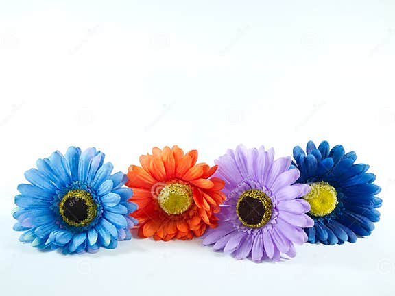 Fun flowers stock photo. Image of orange, faux, blue - 21893046