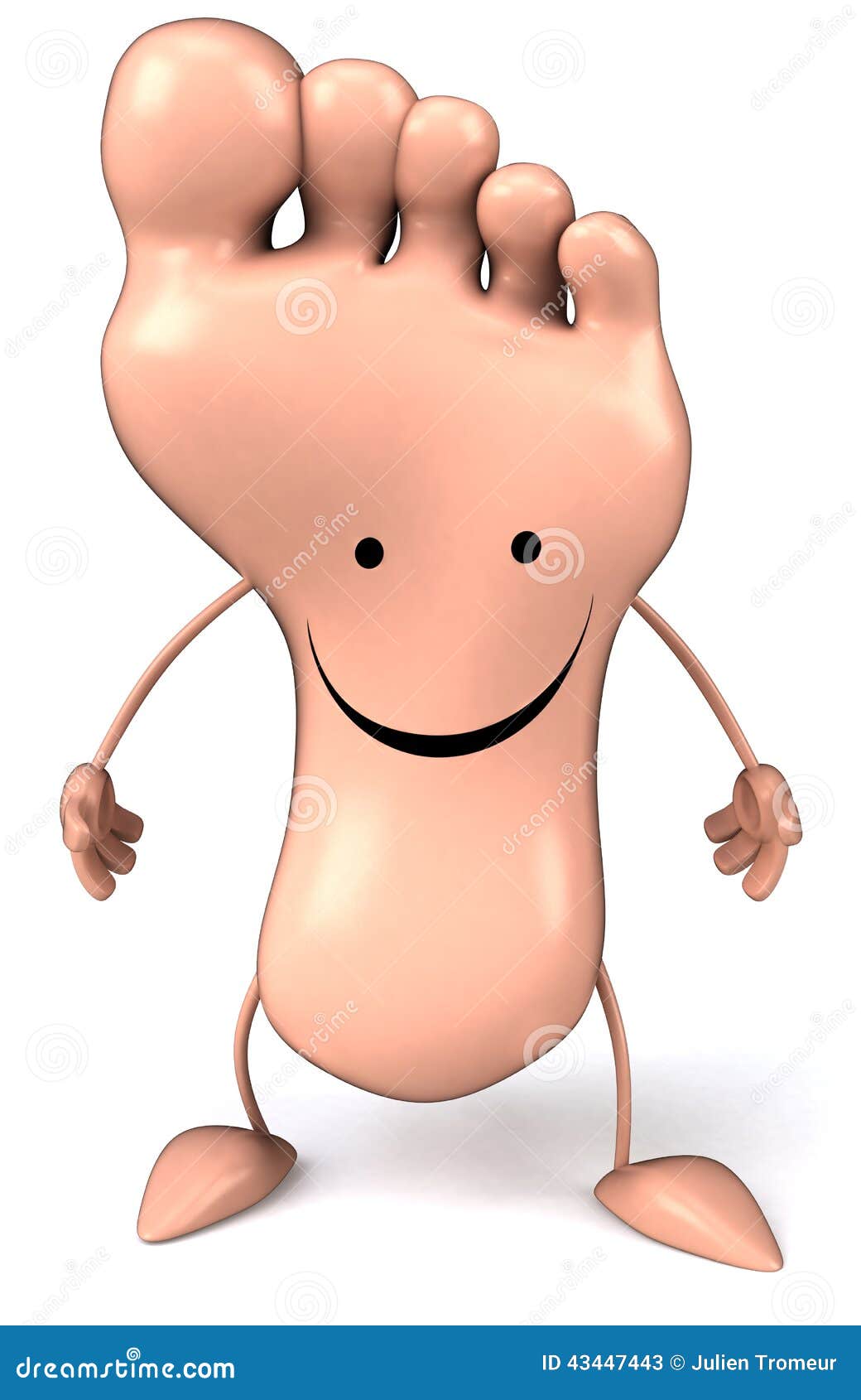 Fun foot stock illustration. Illustration of health, walk - 43447443