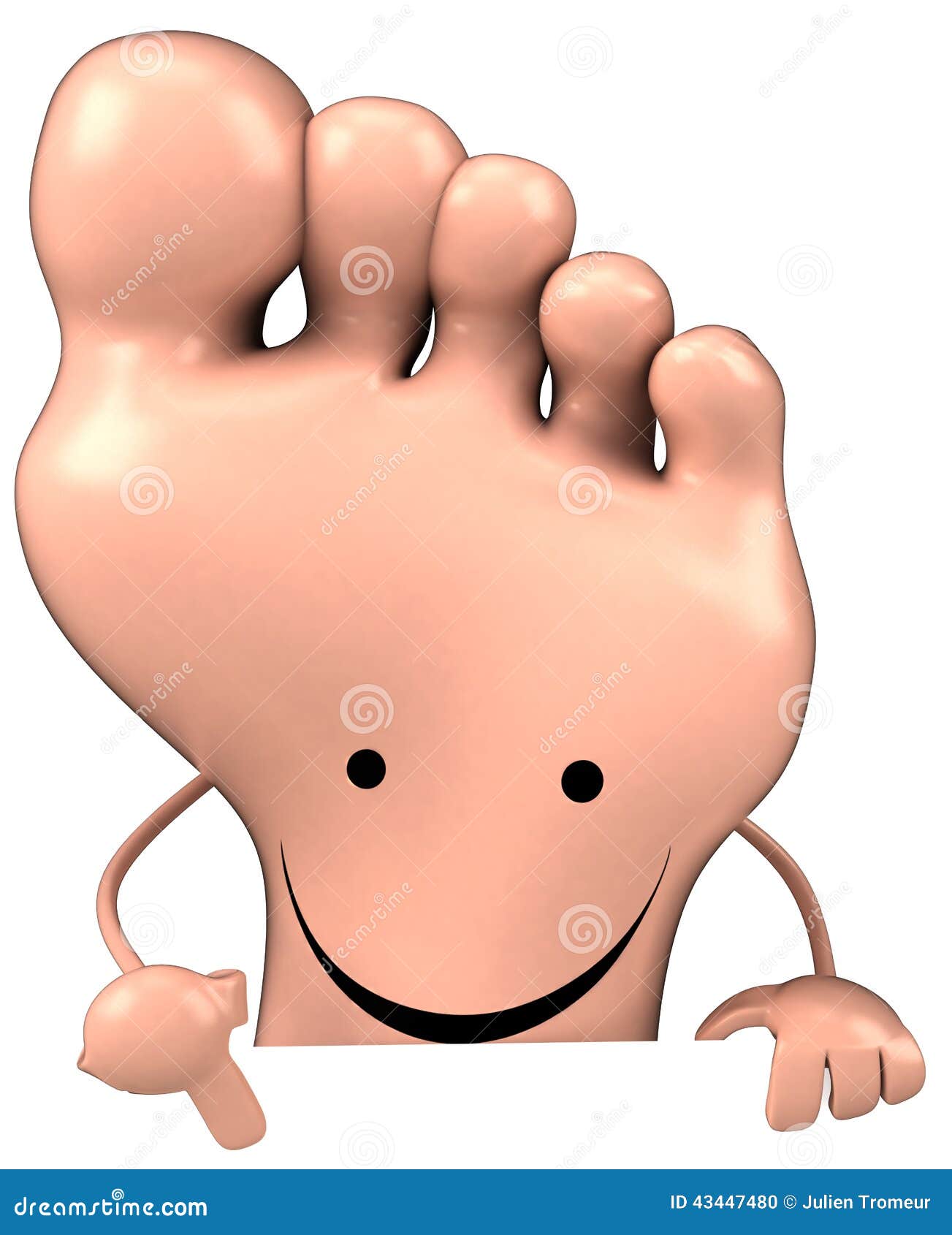 Fun foot stock illustration. Illustration of care, footprint - 43447480