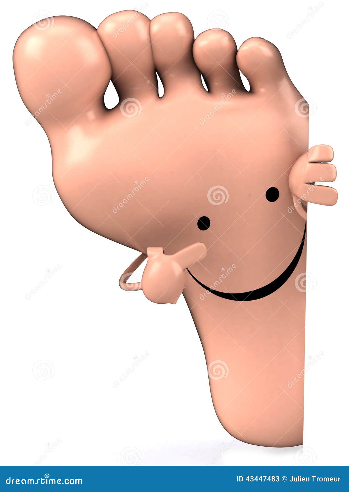 Fun foot stock illustration. Illustration of wellness - 43447483