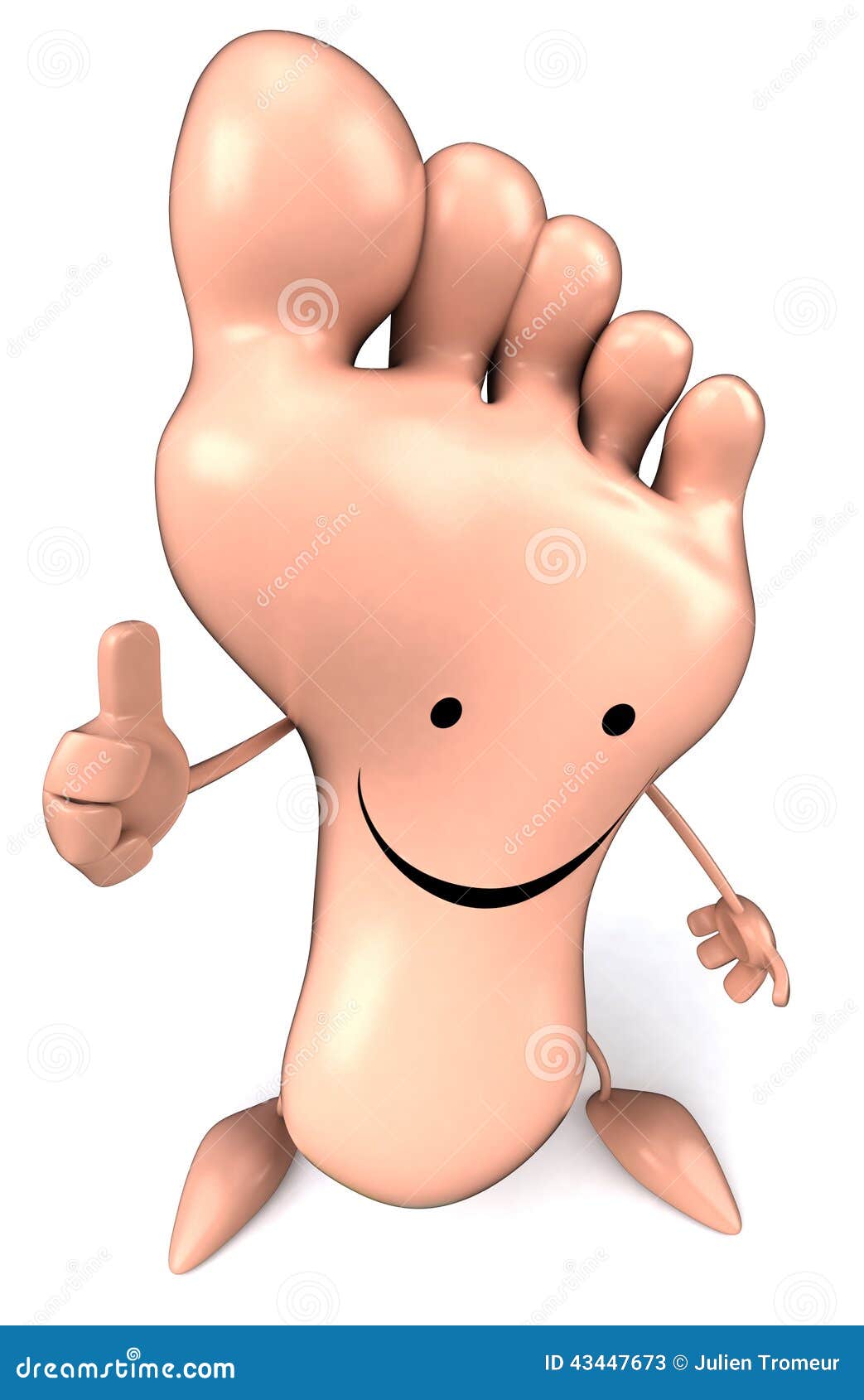 Fun foot stock illustration. Illustration of wellness - 43447673