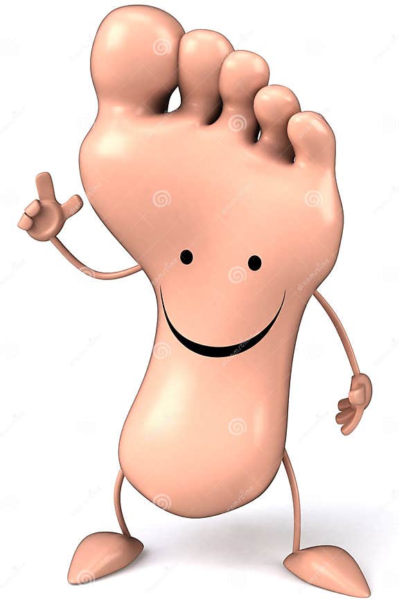 Fun foot stock illustration. Illustration of barefoot - 43447684