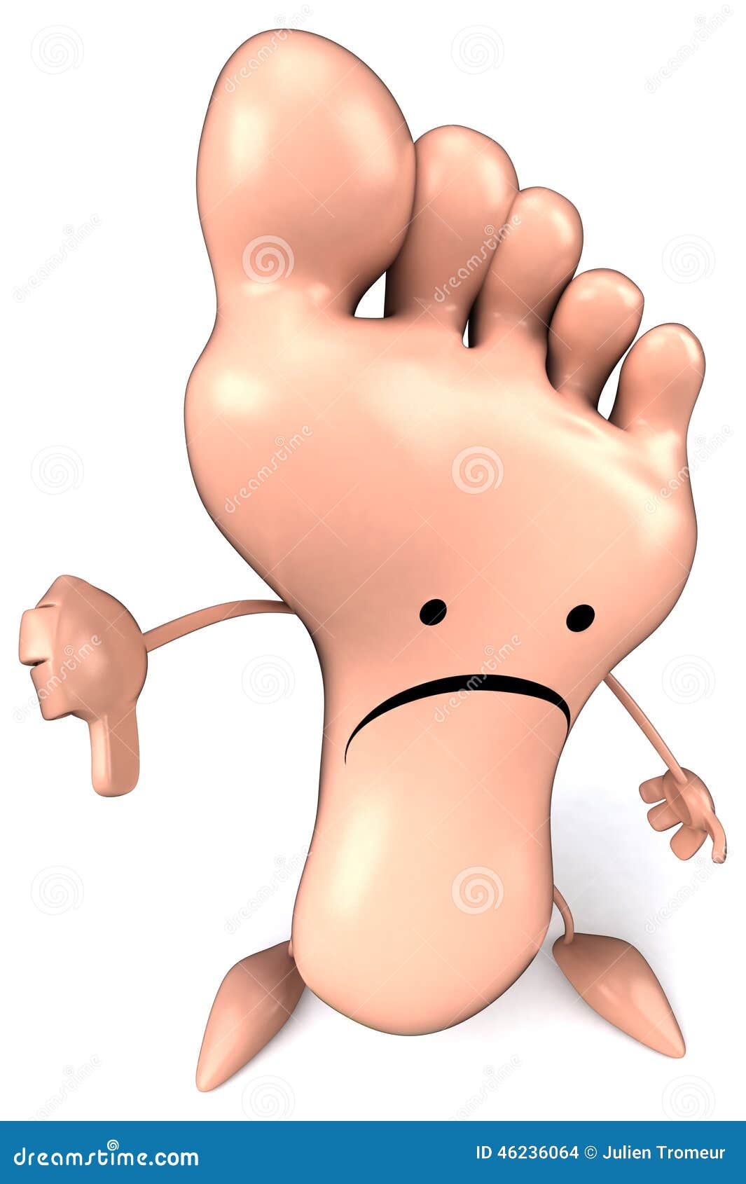 Fun foot stock illustration. Illustration of foot, walk - 46236064