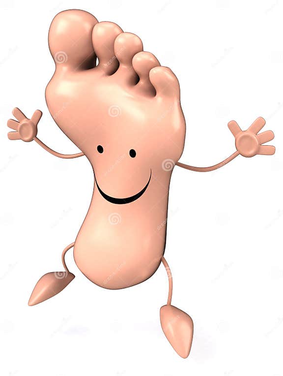 Fun foot stock illustration. Illustration of barefoot - 47298544