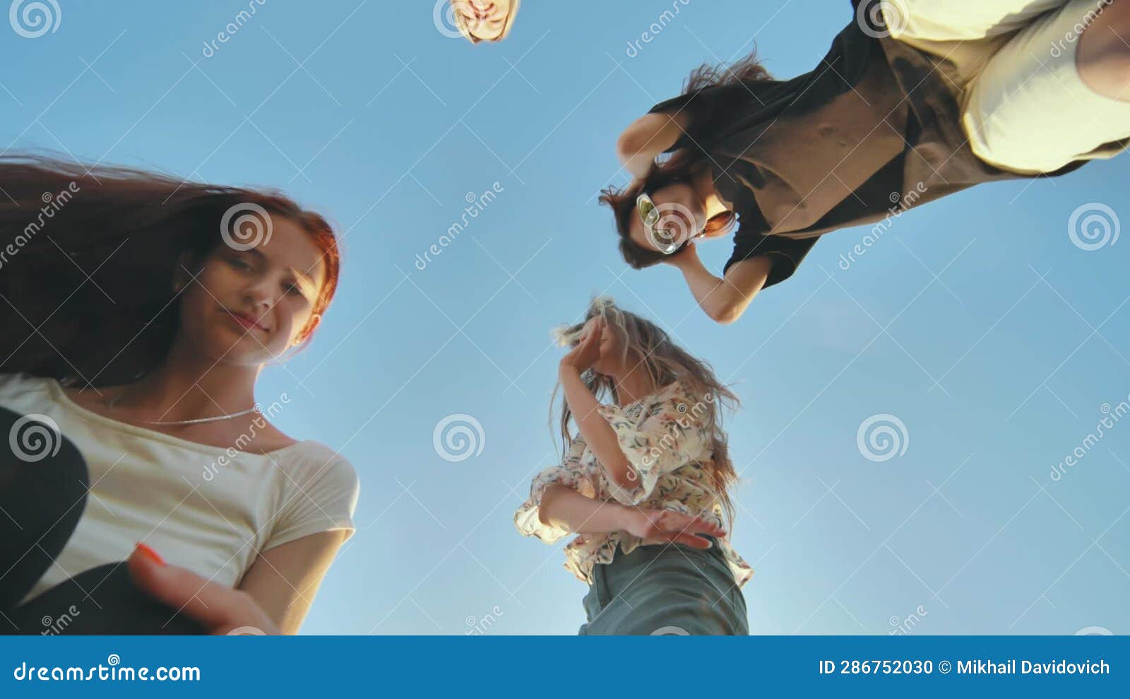 Fun Friends are Funny Posing for the Camera and Dancing. Stock Footage ...