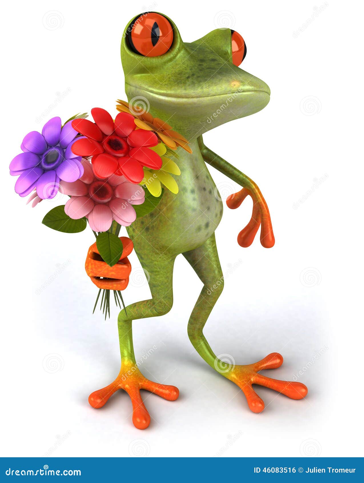Fun frog stock illustration. Illustration of tropics - 46083516