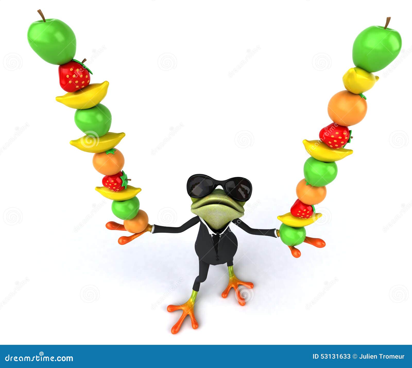 Fun frog stock illustration. Illustration of toad, tropical - 53131633