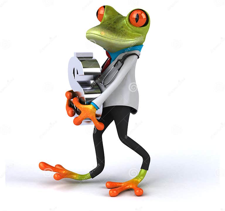 Fun frog stock illustration. Illustration of stethoscope - 55020780