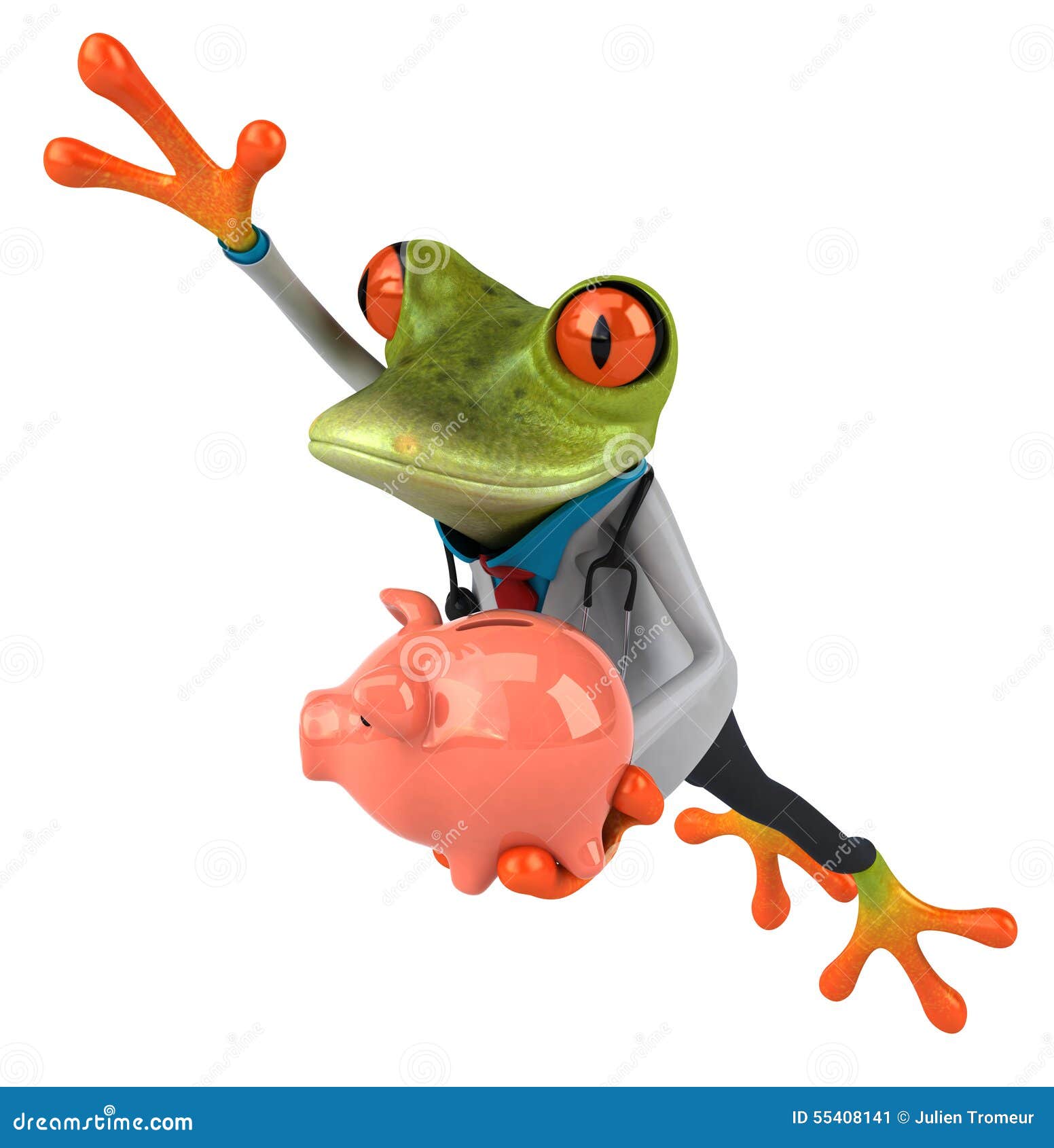 Fun frog stock illustration. Illustration of toes, toad - 55408141