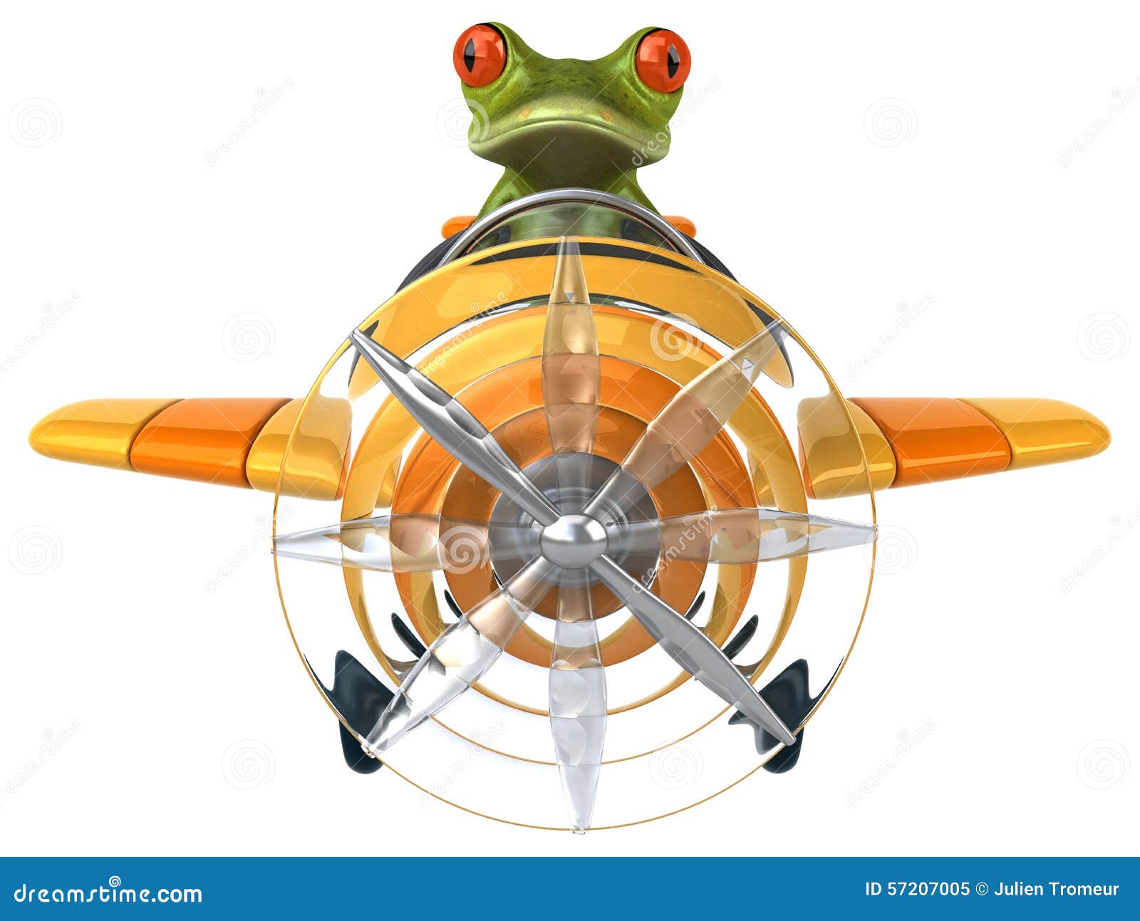 Fun frog stock illustration. Illustration of aircraft - 57207005