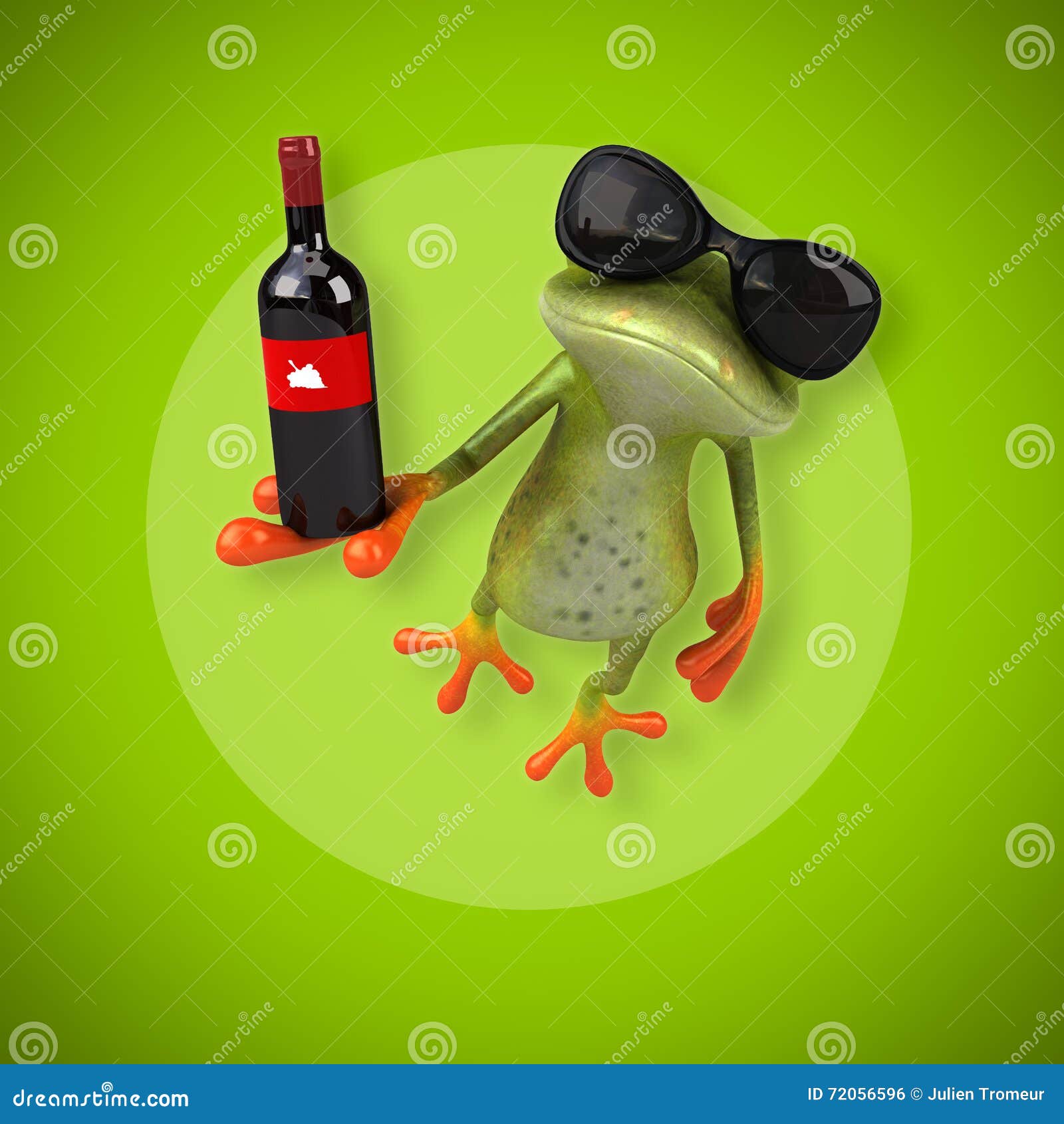 Fun frog stock illustration. Illustration of ecosystem - 72056596