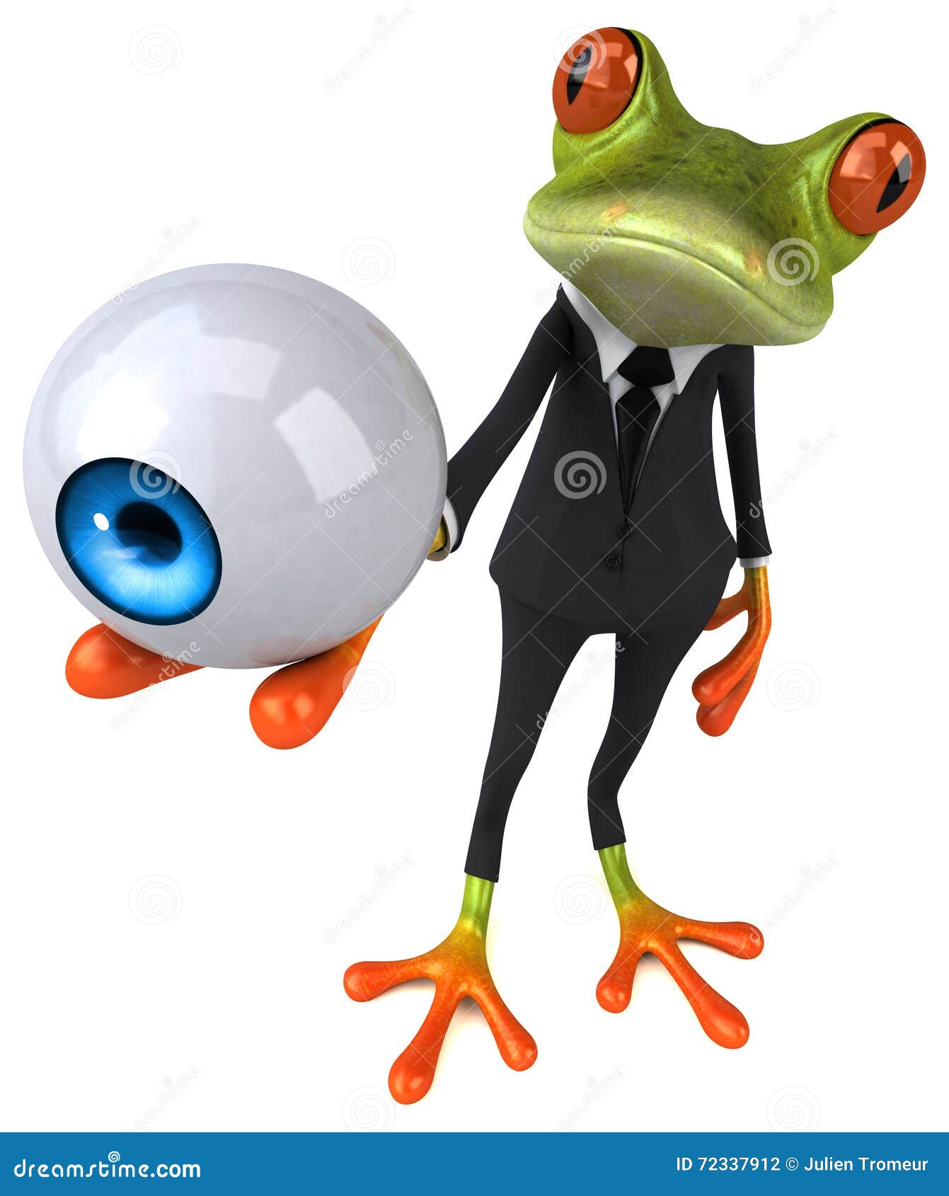 Fun frog stock illustration. Illustration of sticky, amphibian - 72337912
