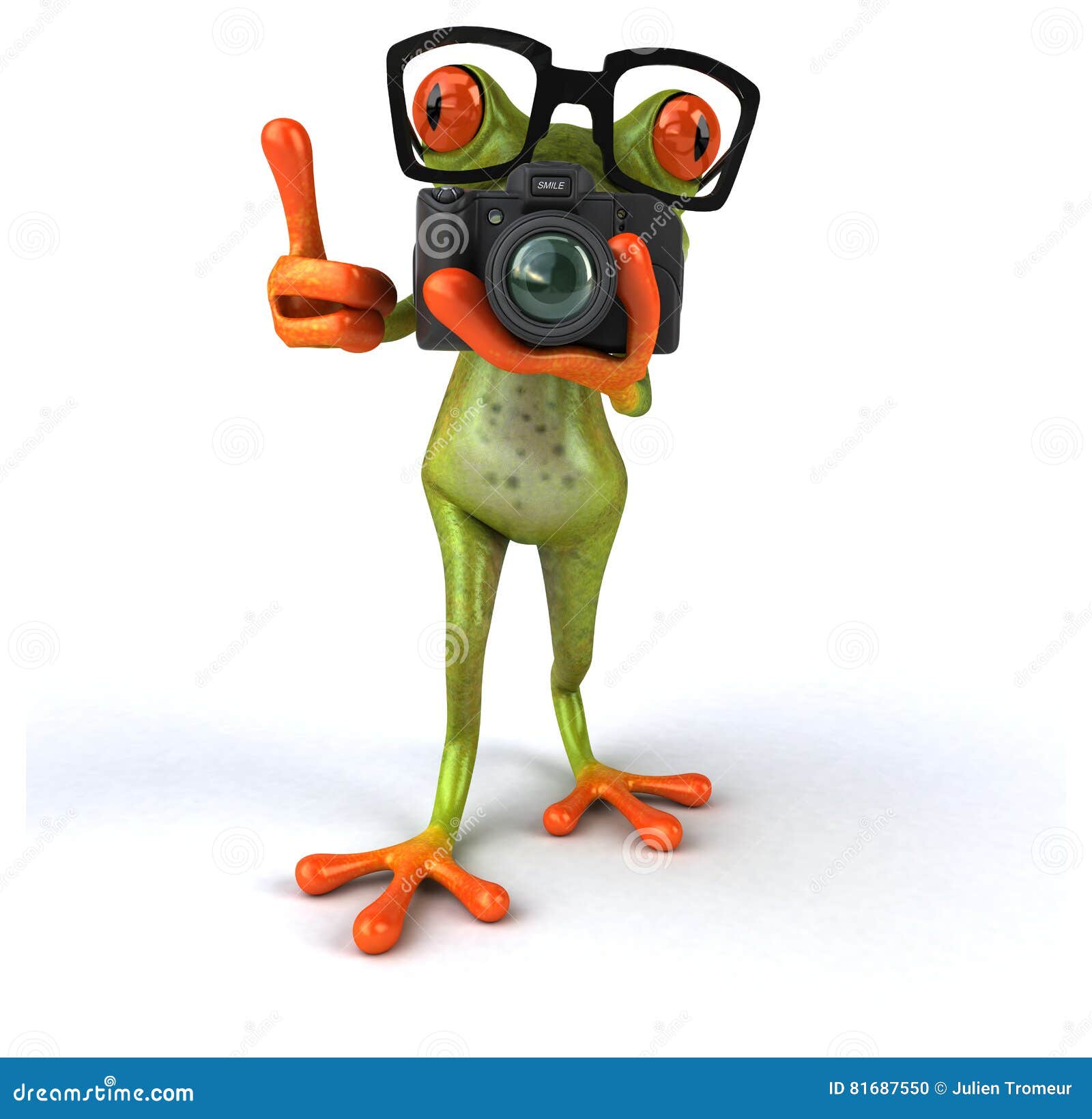 Fun frog stock illustration. Illustration of isolated - 81687550