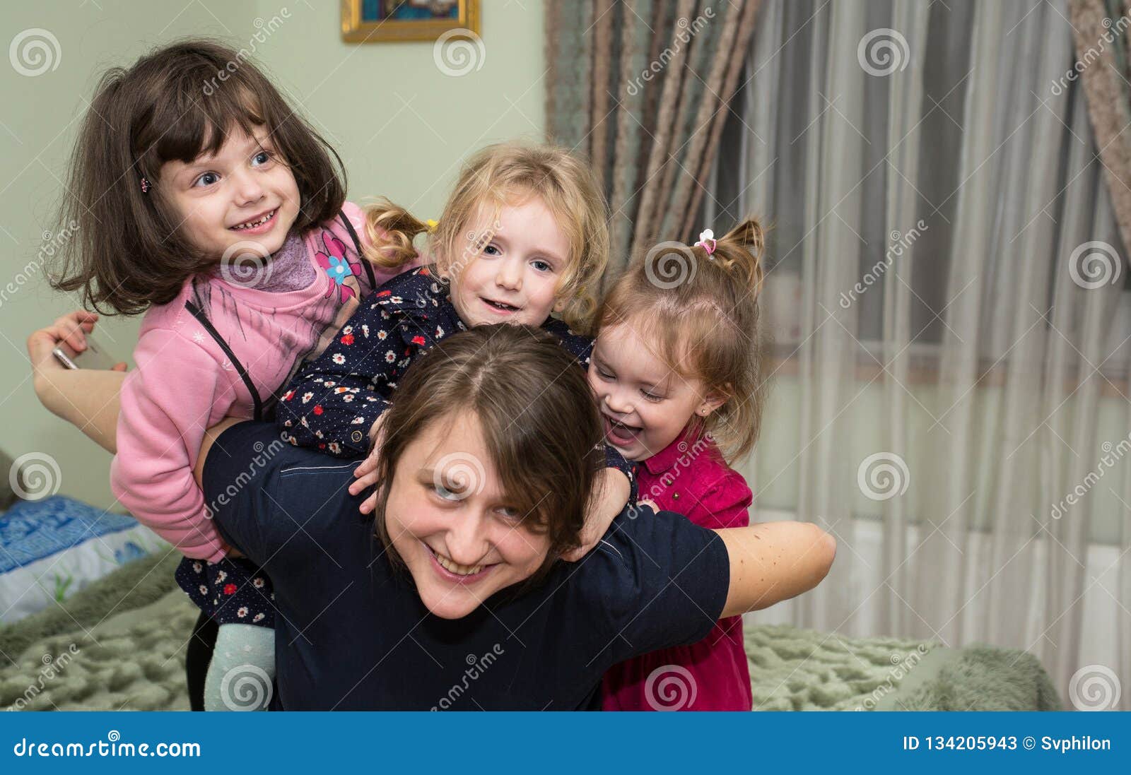 Fun Games with Older Sister Stock Image - Image of girls, cute: 134205943