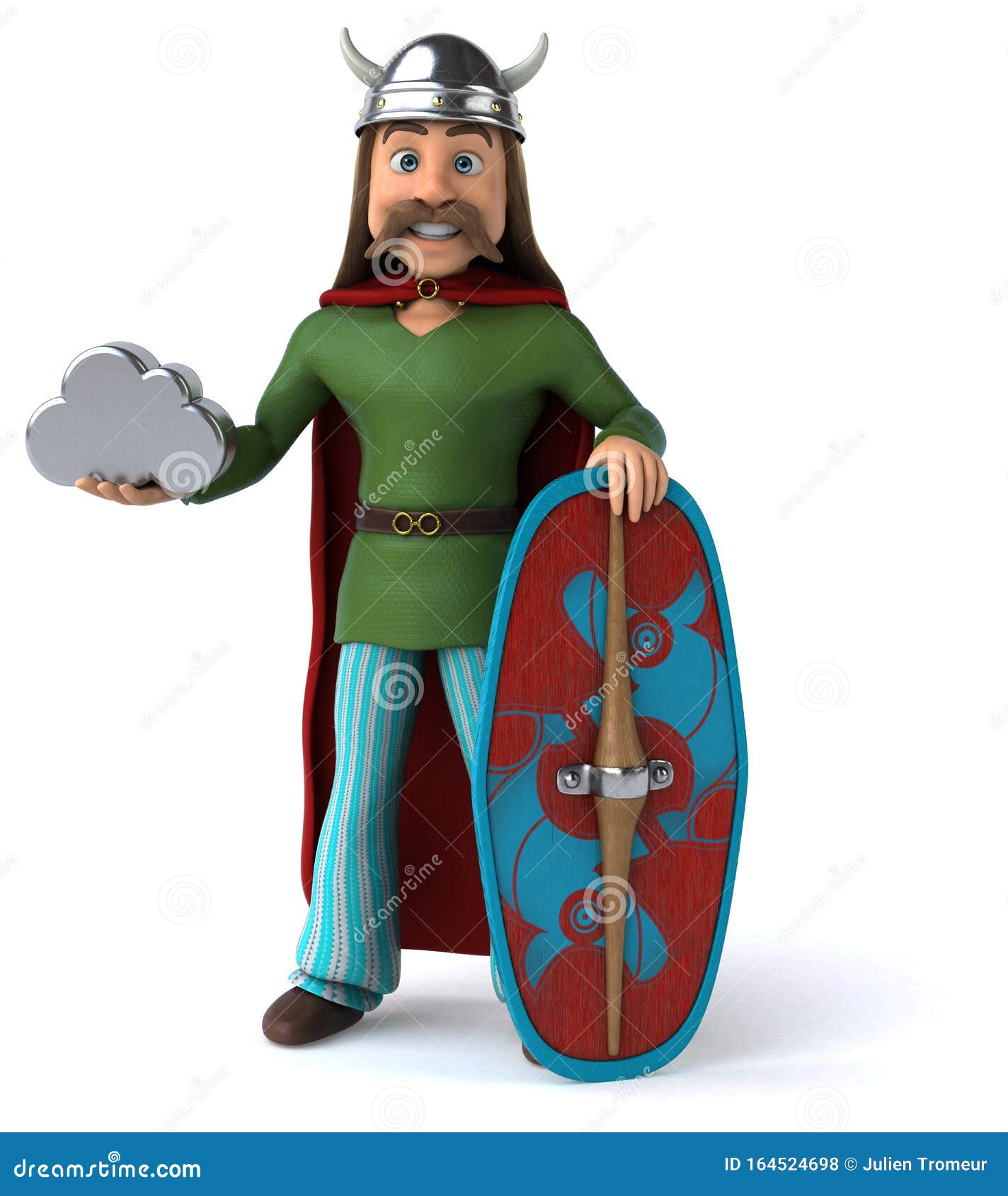 Fun Gaul - 3D Illustration stock illustration. Illustration of ...