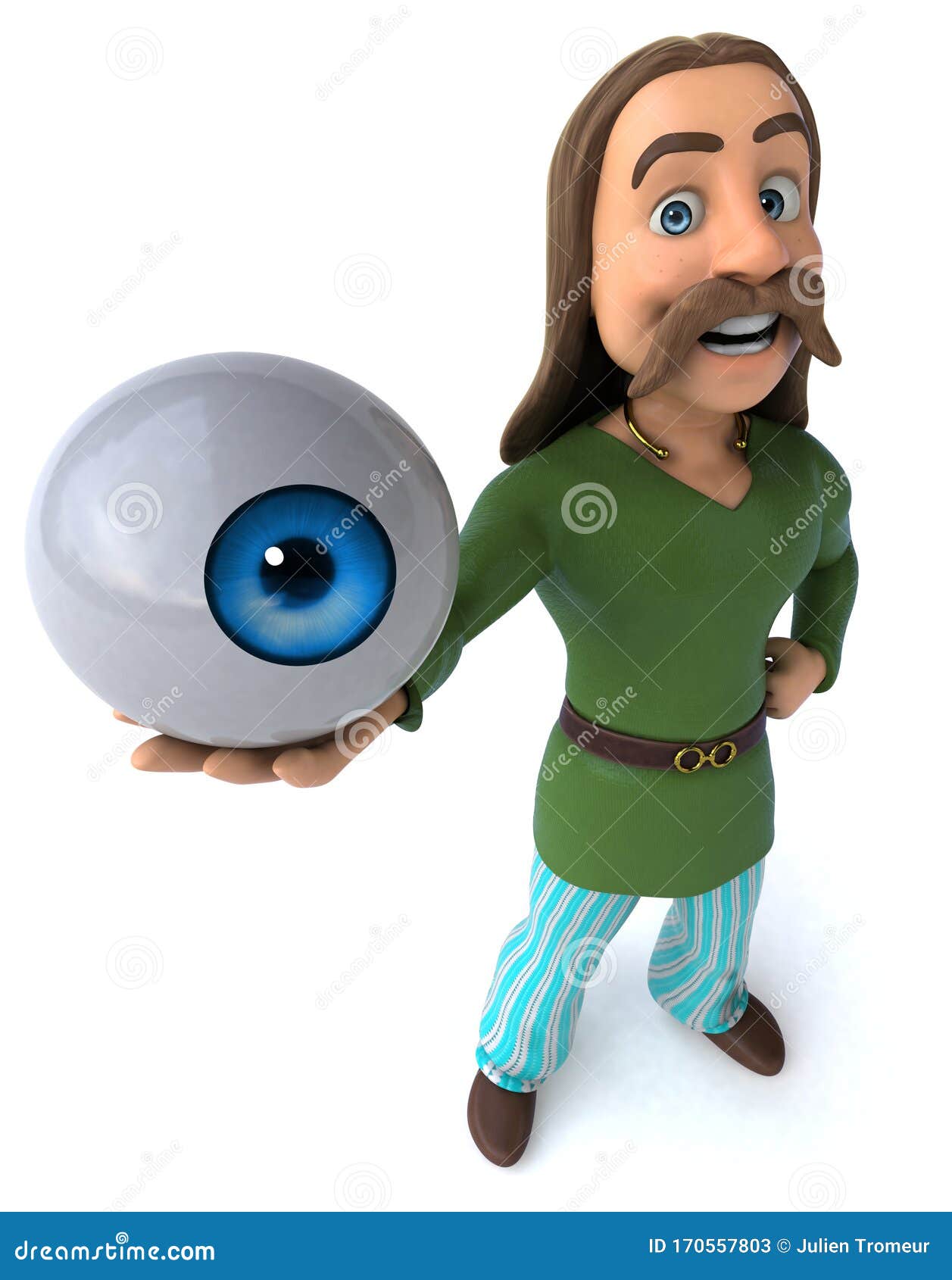 Fun Gaul - 3D Illustration stock illustration. Illustration of ...