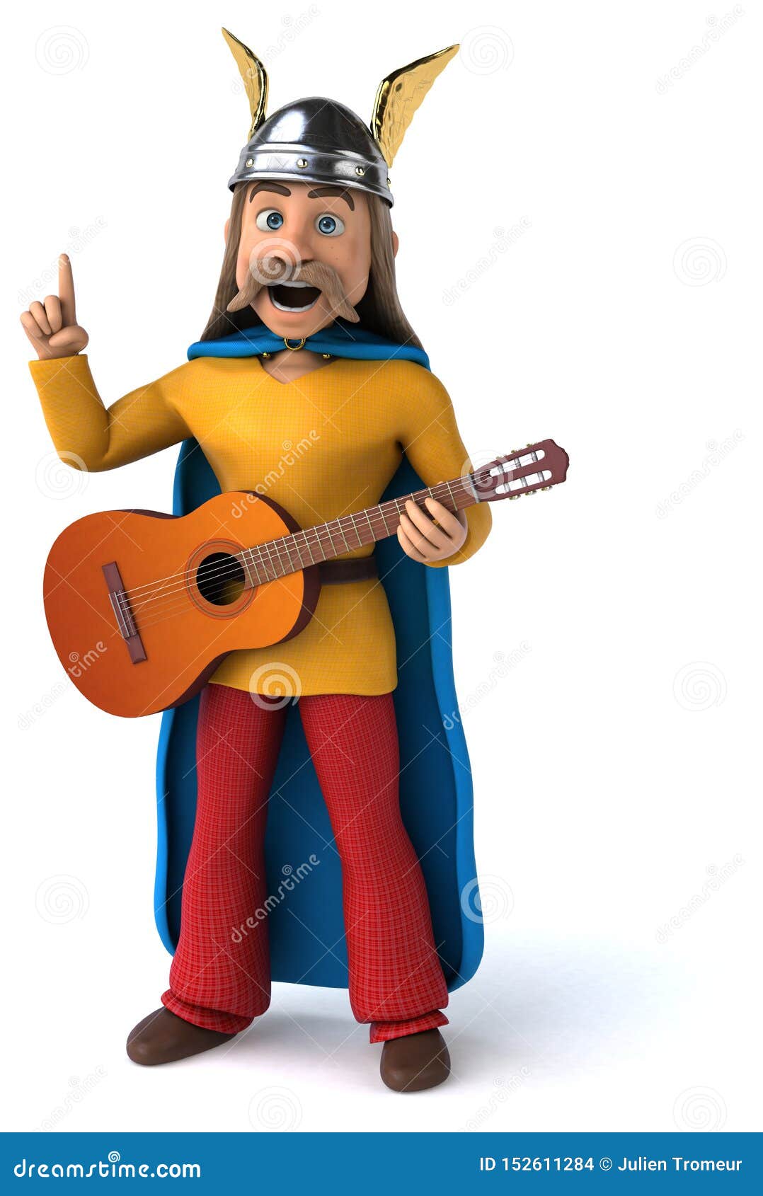 Fun Gaulois - 3D Illustration Stock Illustration - Illustration of ...