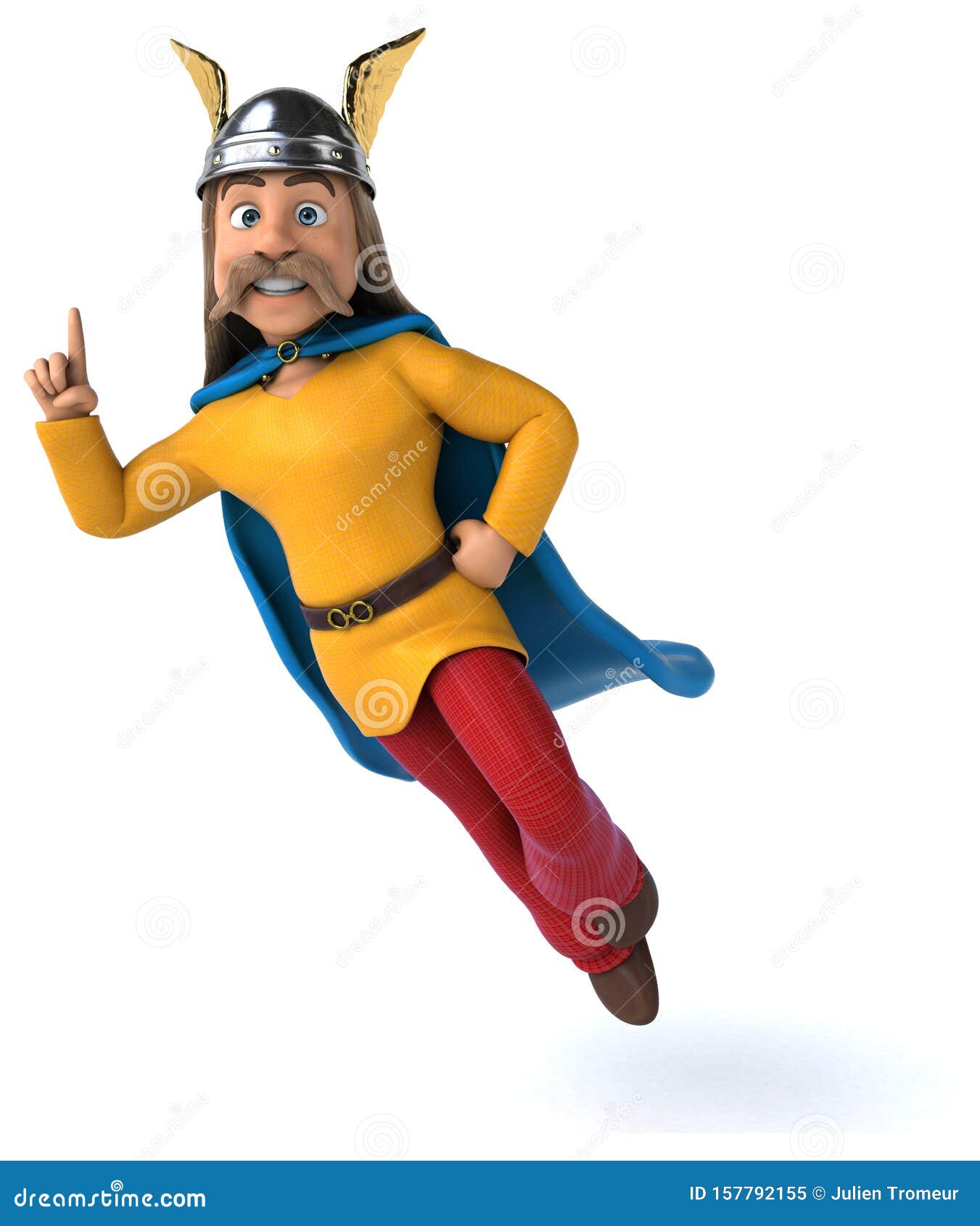 Fun Gaulois - 3D Illustration Stock Illustration - Illustration of ...