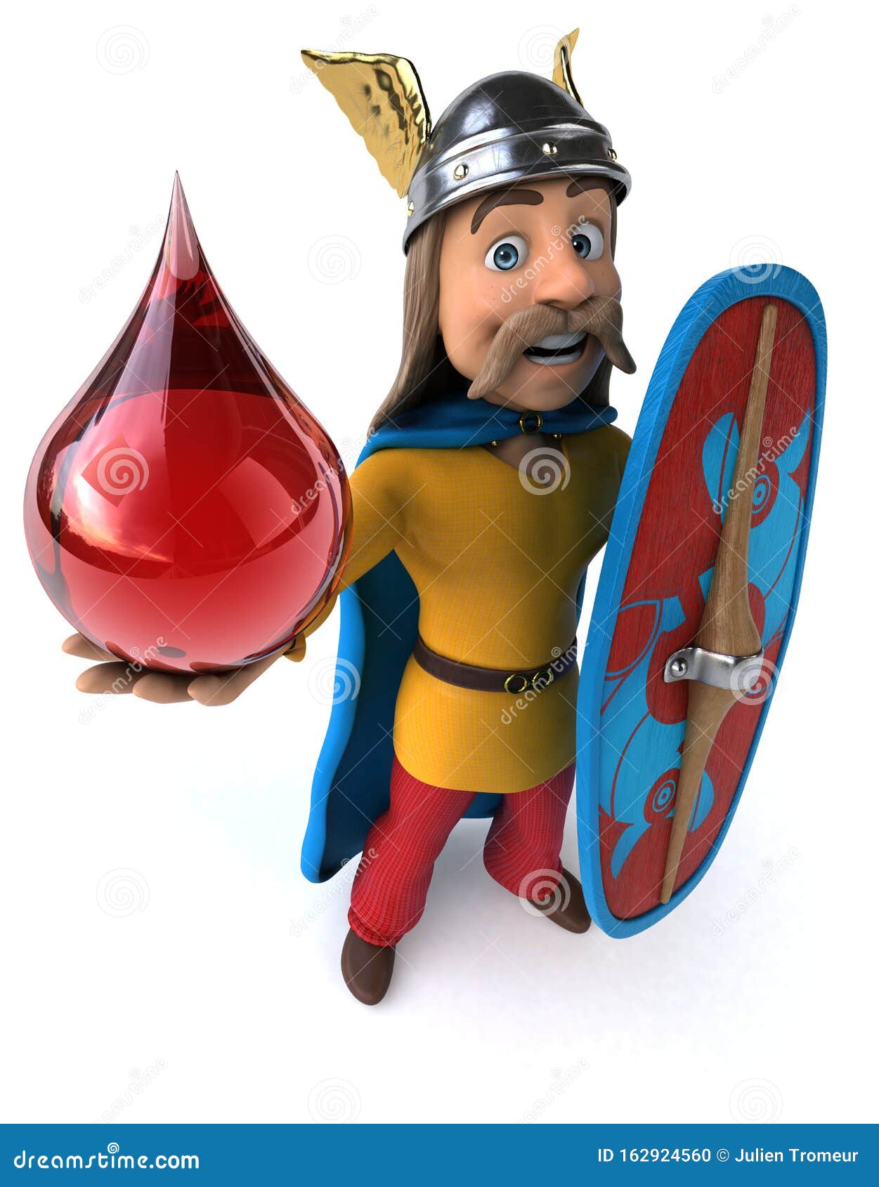 Fun Gaulois - 3D Illustration Stock Illustration - Illustration of ...