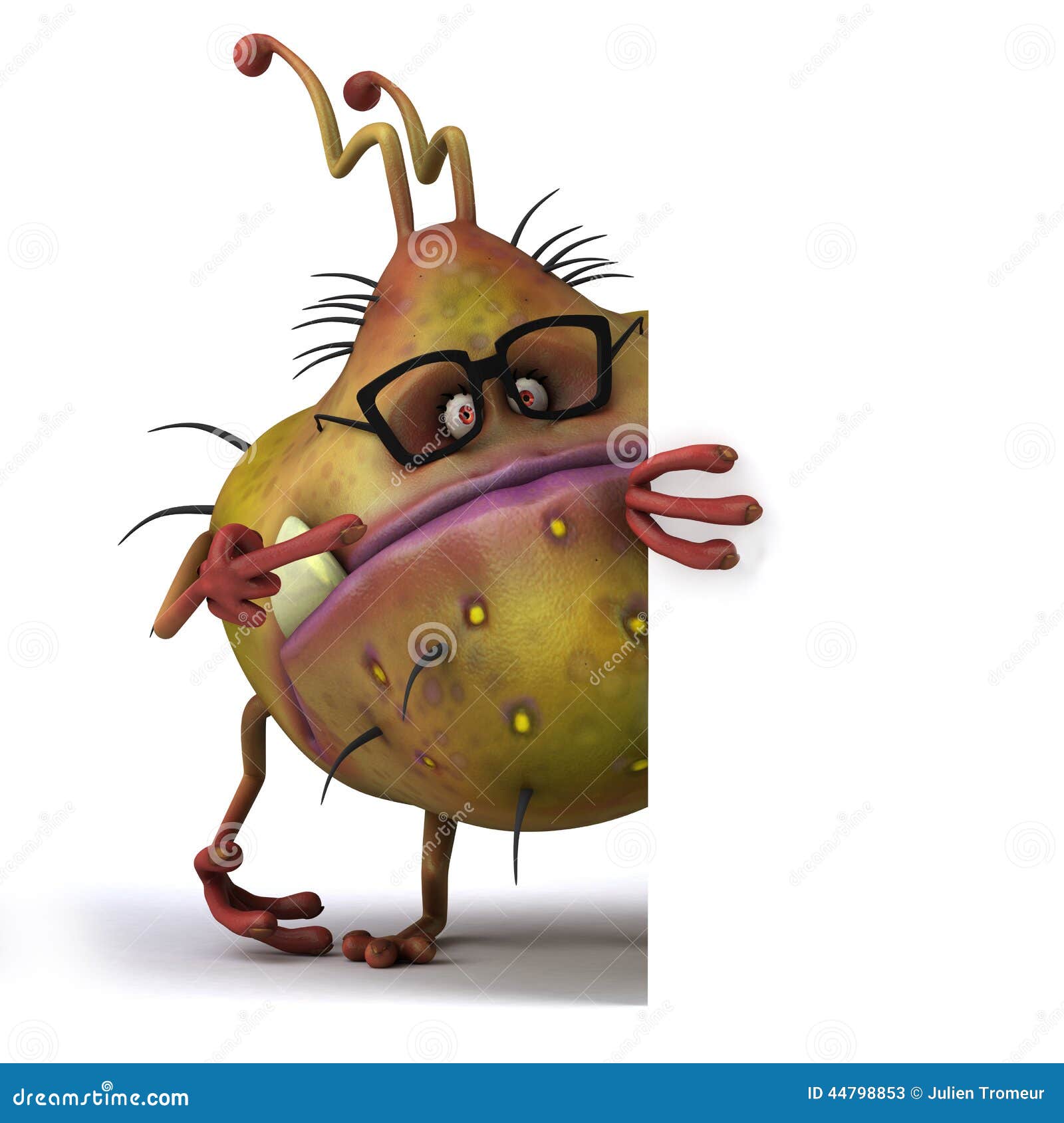 Fun germ stock illustration. Illustration of character - 44798853