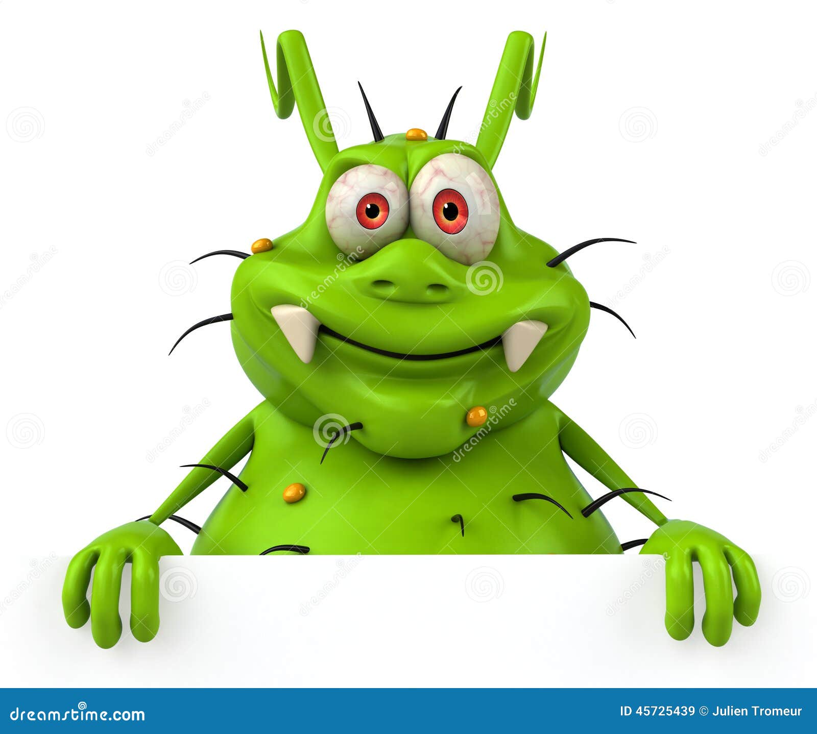 Cartoon Germs Running