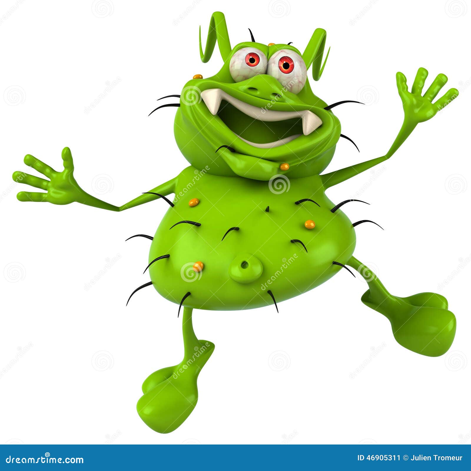 Fun germ stock illustration. Illustration of cartoon - 46905311
