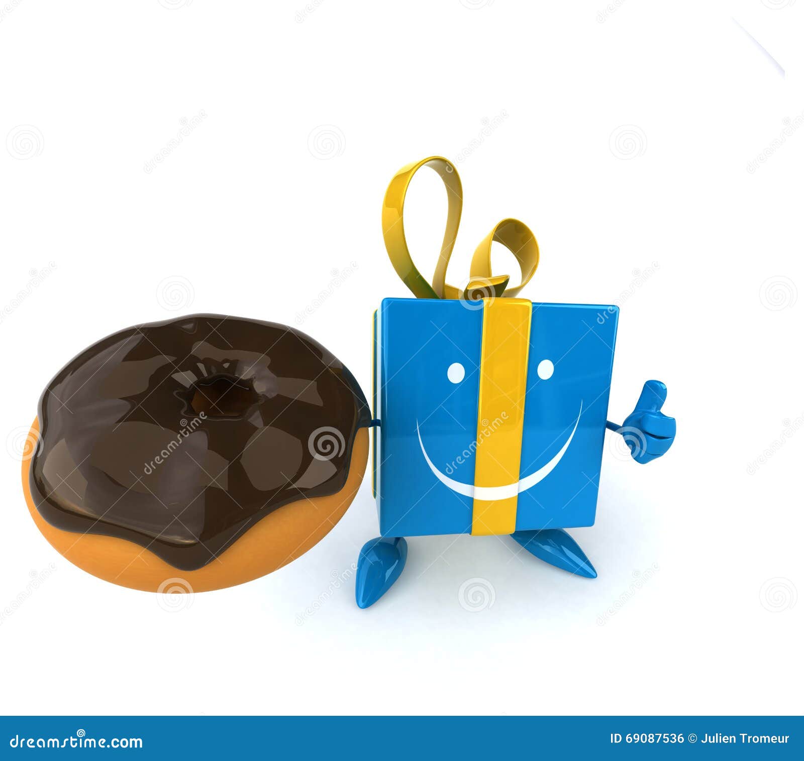 Fun gift stock illustration. Illustration of ribbon, gift - 69087536