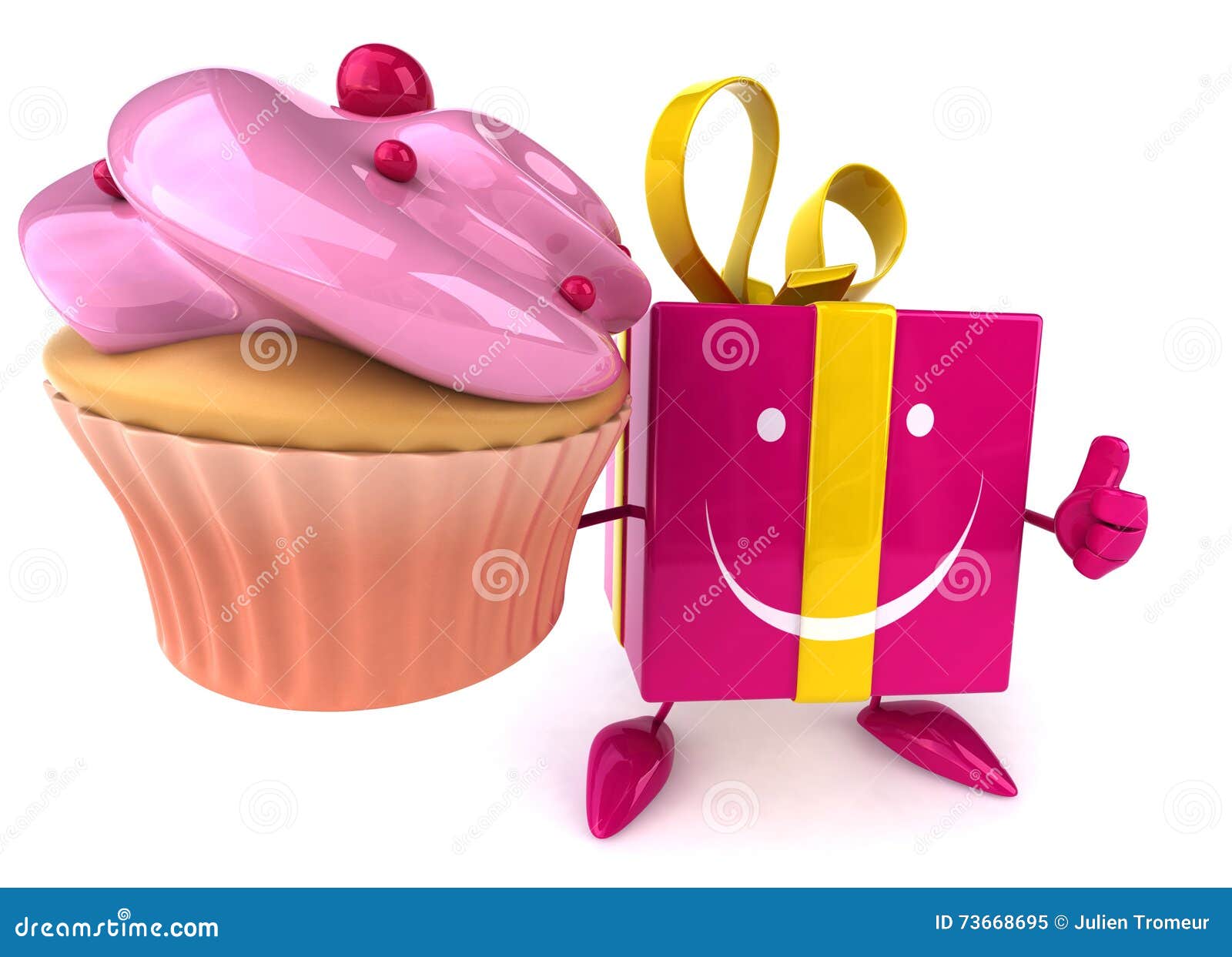 Fun gift stock illustration. Illustration of cupcake - 73668695