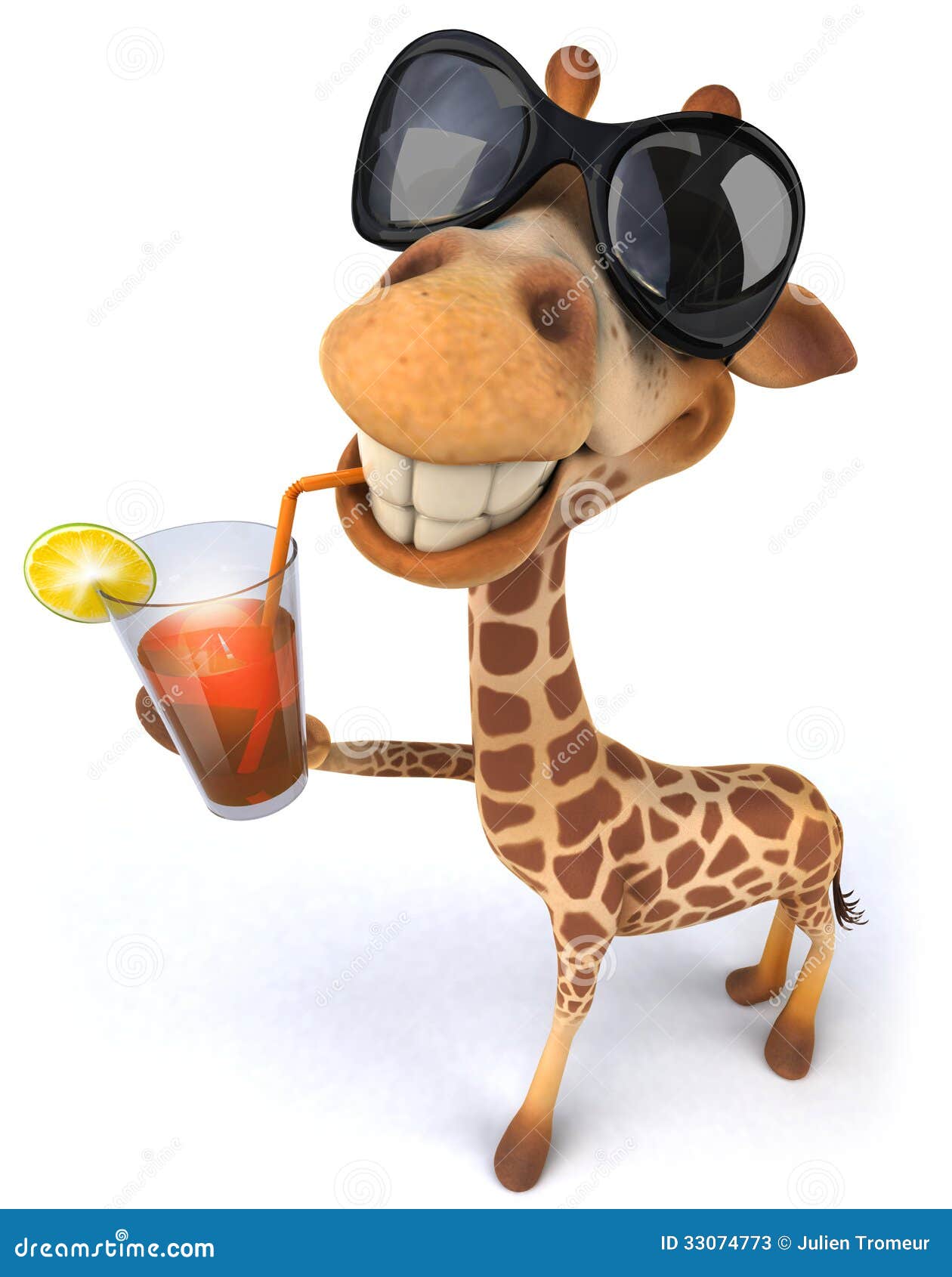Fun giraffe stock illustration. Illustration of baby - 33074773