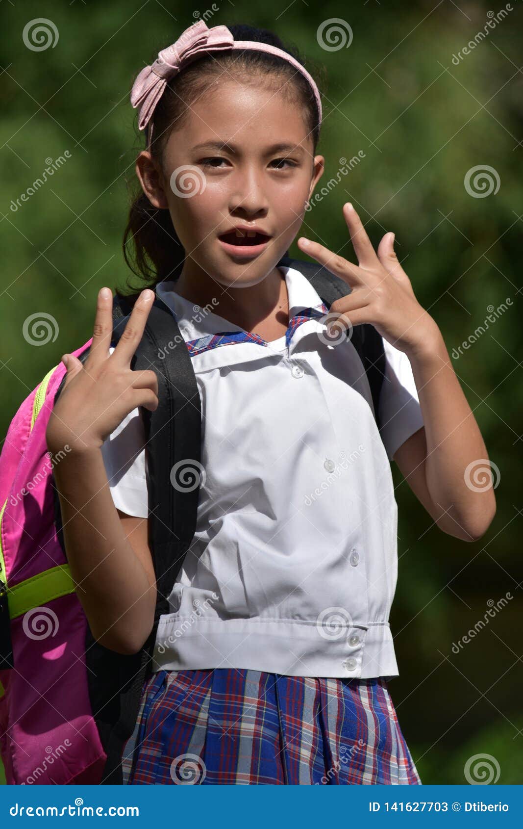 A Fun Girl Student stock image. Image of happy, joyful - 141627703