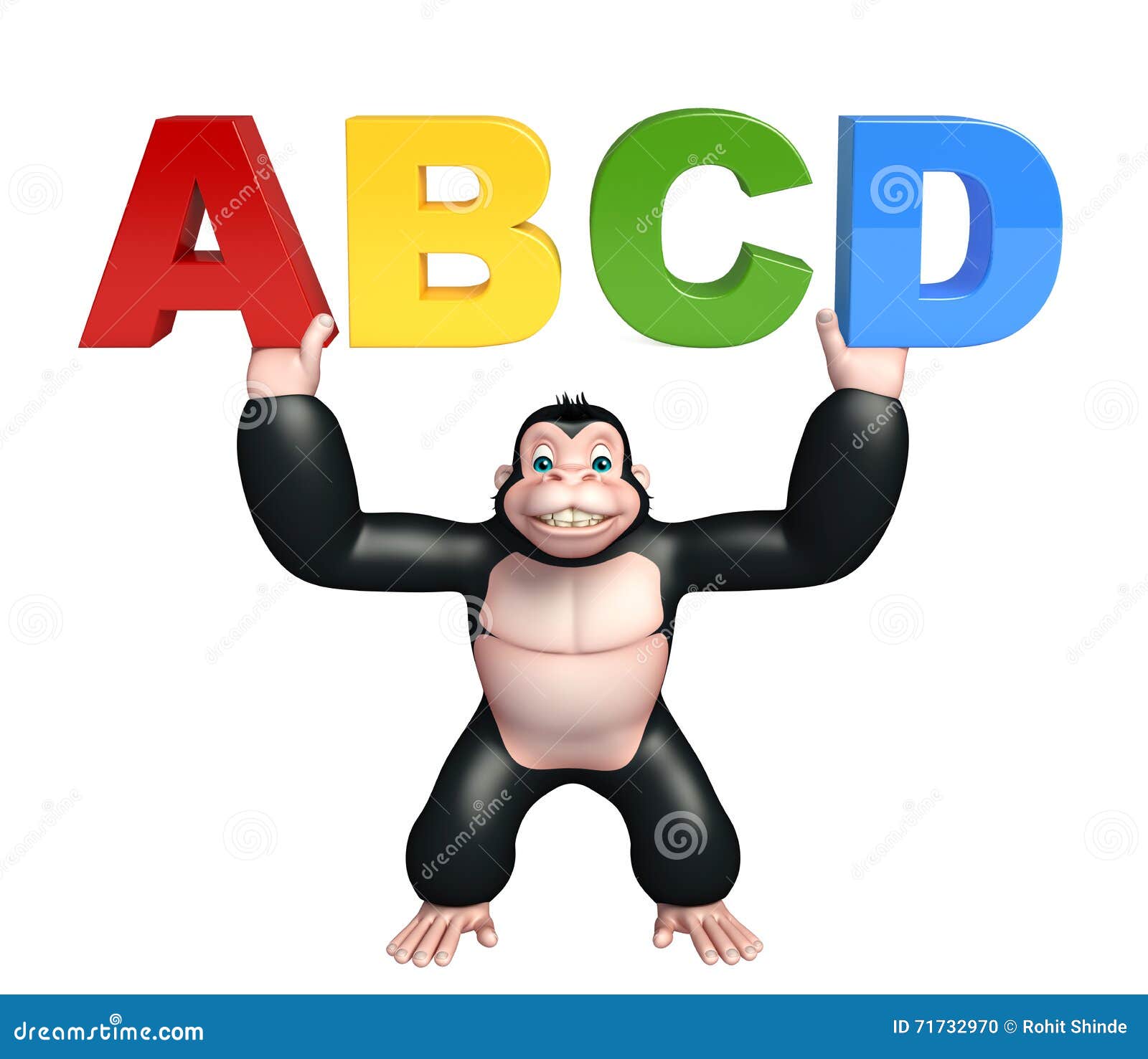 Cartoon ABCD Letters Theme 2 Vector Illustration | CartoonDealer.com ...