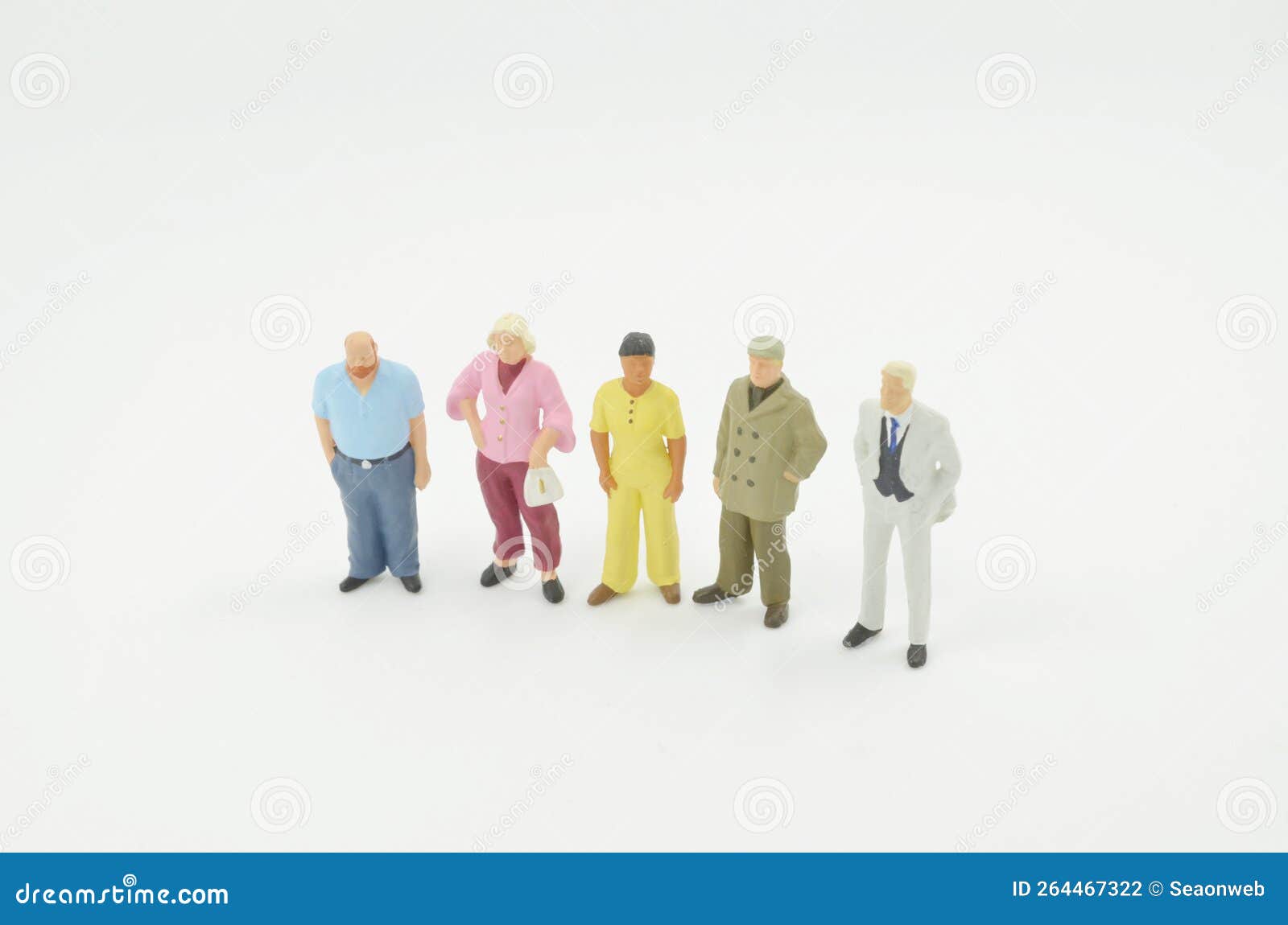 A Fun of Group Figure People Stand Stock Photo - Image of powerful ...