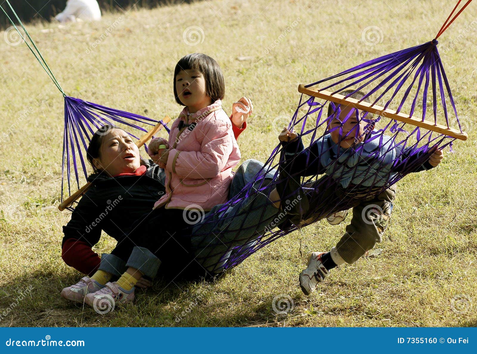 Fun with hammock stock photo. Image of enjoy, female, sunny - 7355160