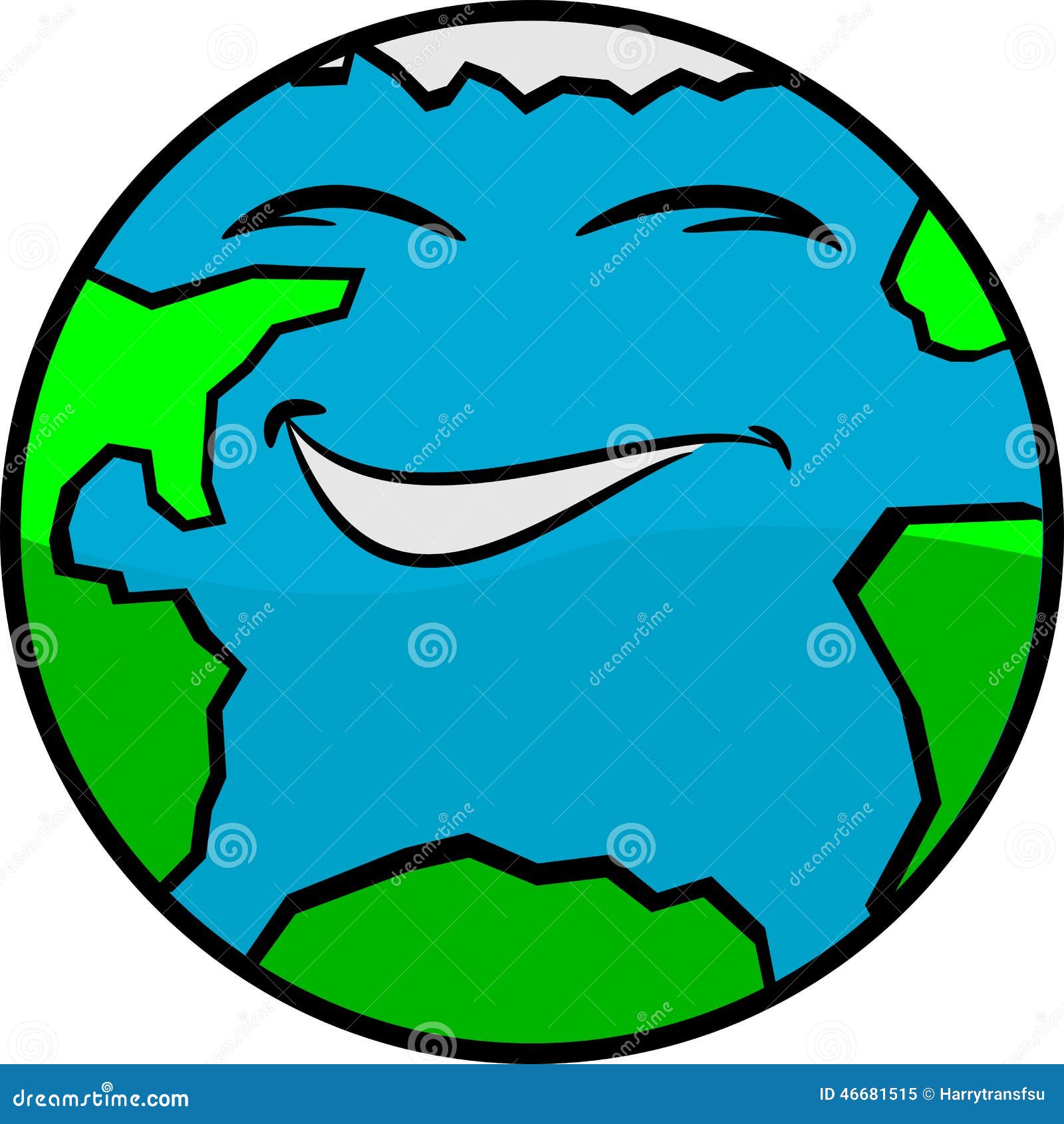 Earth Day, Smiling Blue Planet Over Color Background Royalty-Free Stock ...