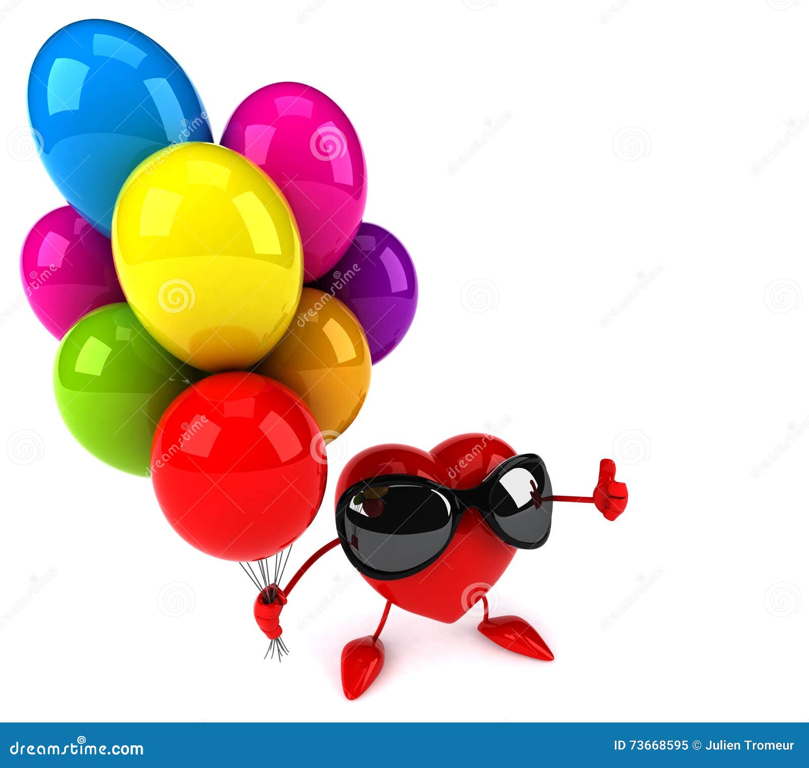 Fun heart stock illustration. Illustration of circus - 73668595