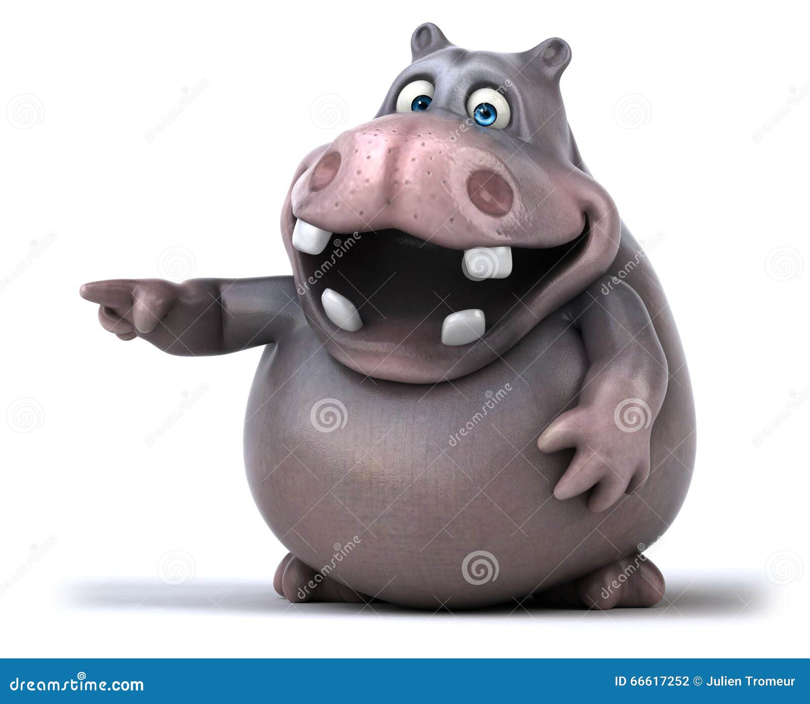 Fun hippo stock illustration. Illustration of creature - 66617252