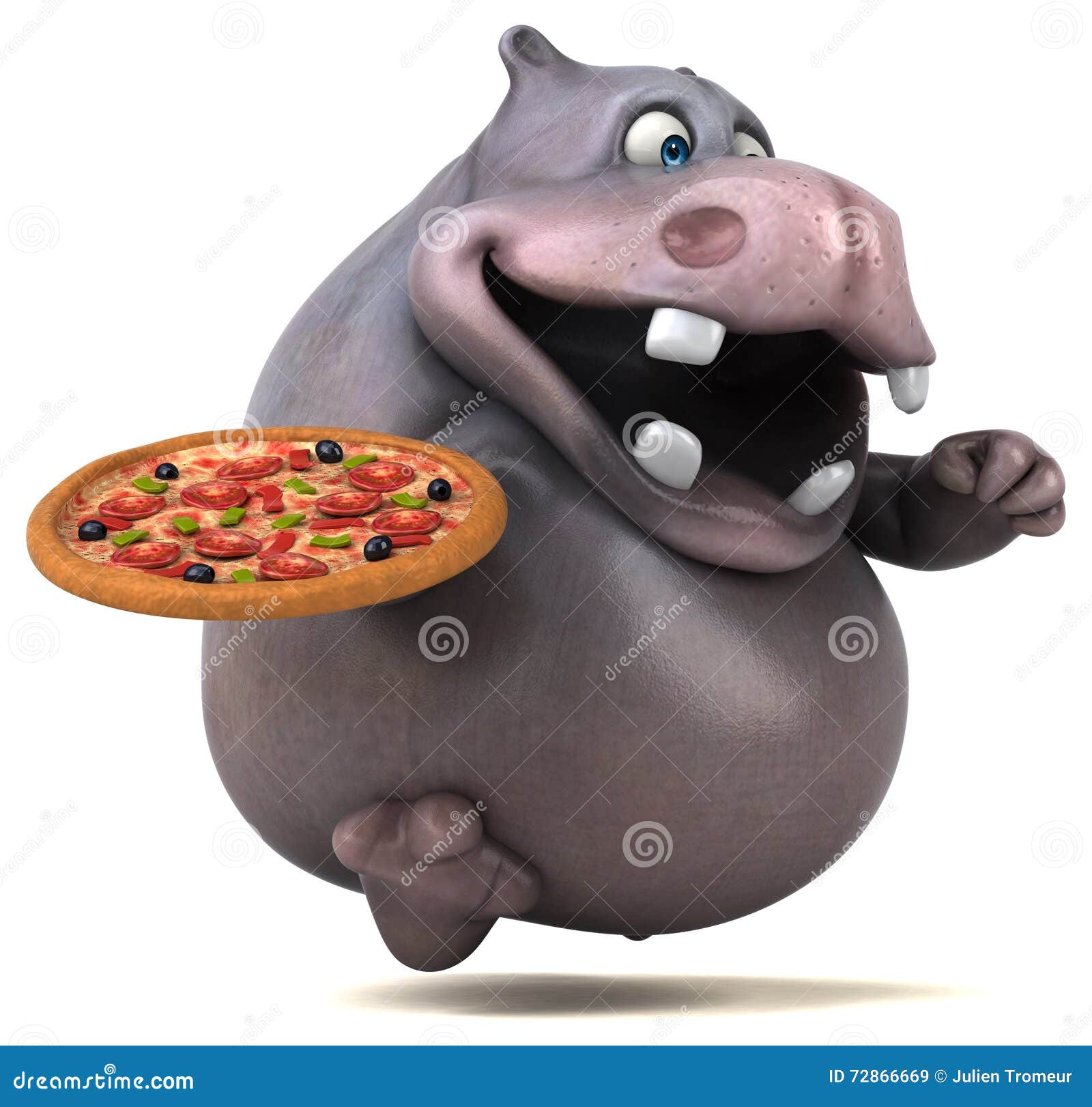 Fun hippo stock illustration. Illustration of hippo, wild - 72866669