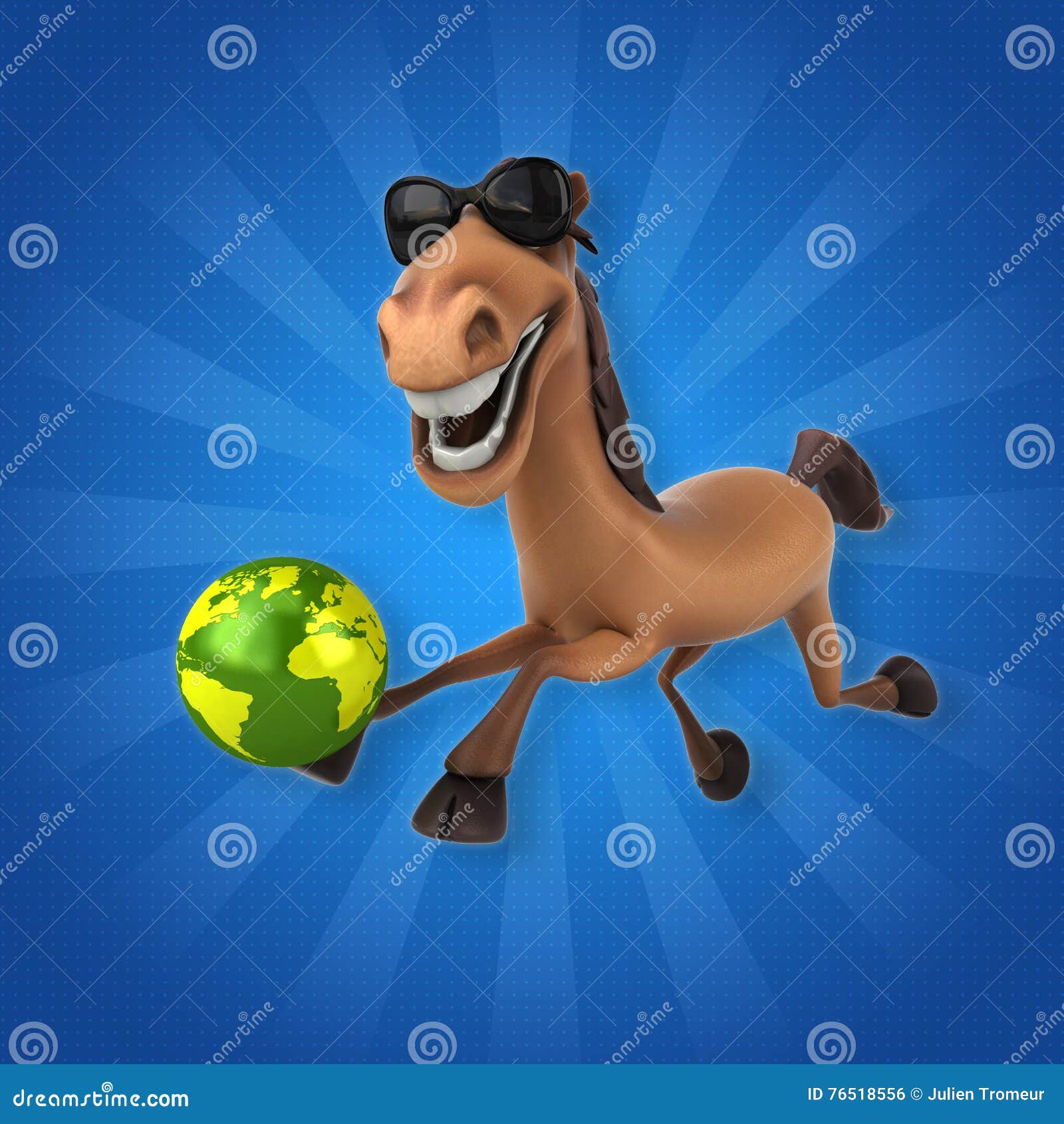 Fun horse stock illustration. Illustration of race, wild - 76518556
