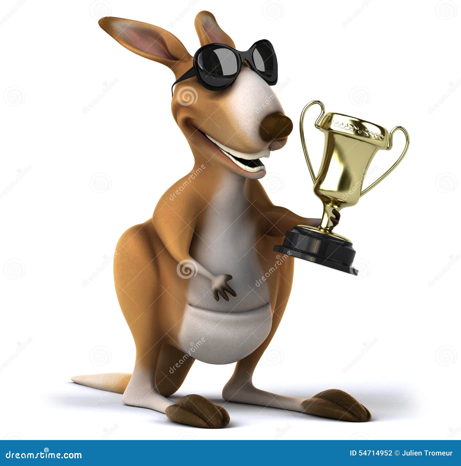 Fun kangaroo stock illustration. Illustration of australia - 54714952