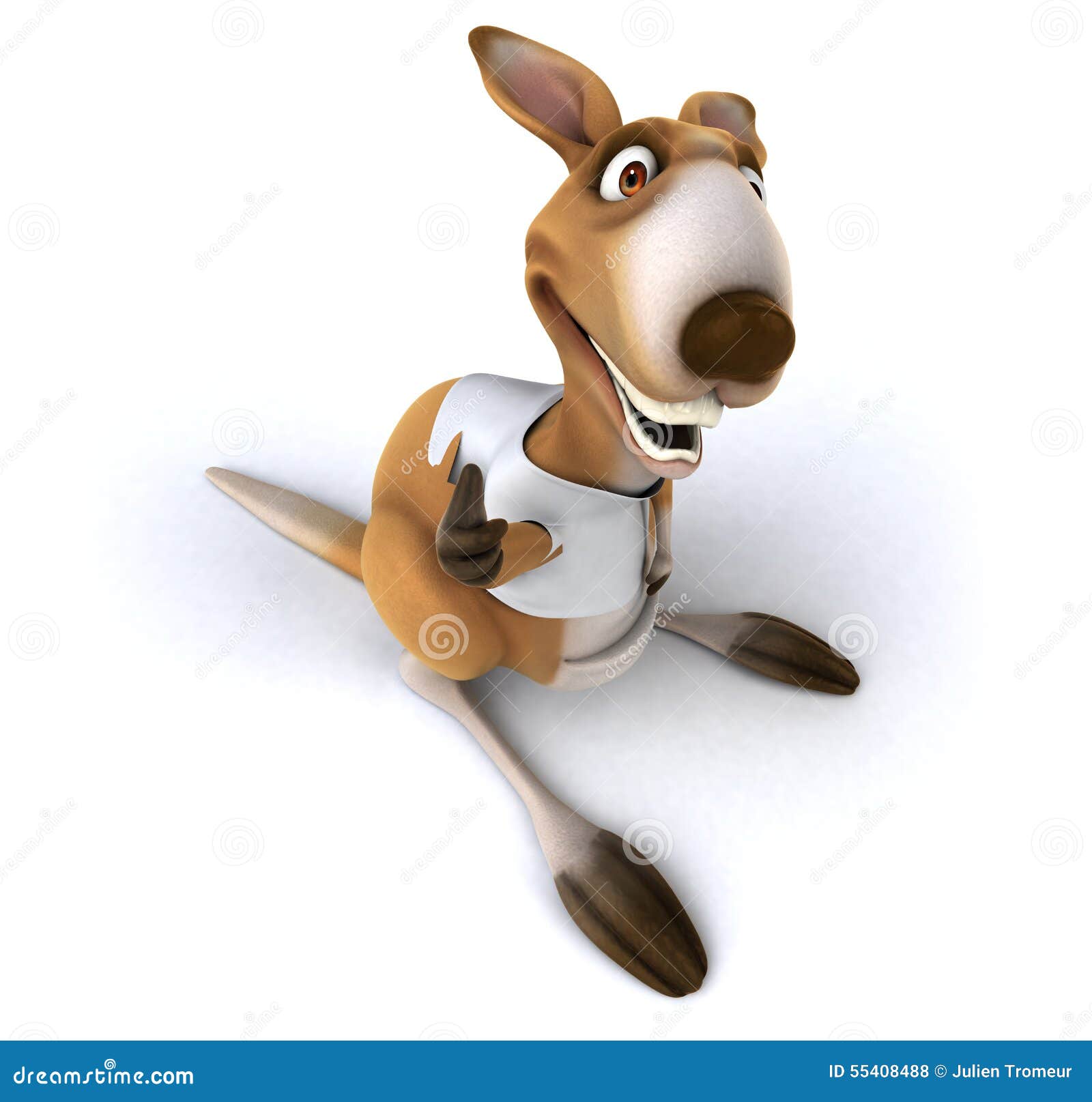 Fun kangaroo stock illustration. Illustration of kangaroo - 55408488
