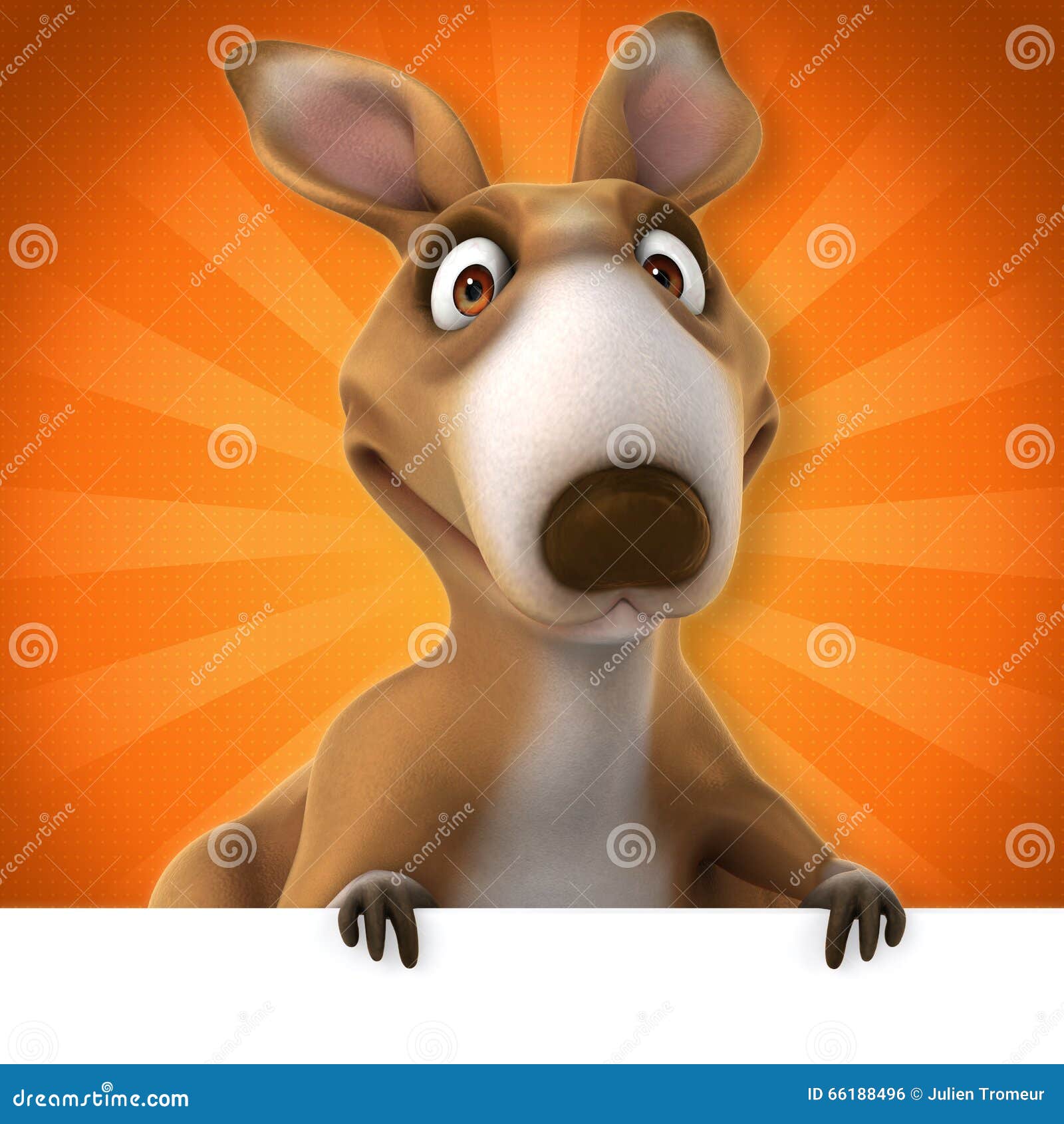 Fun kangaroo stock illustration. Illustration of australian - 66188496