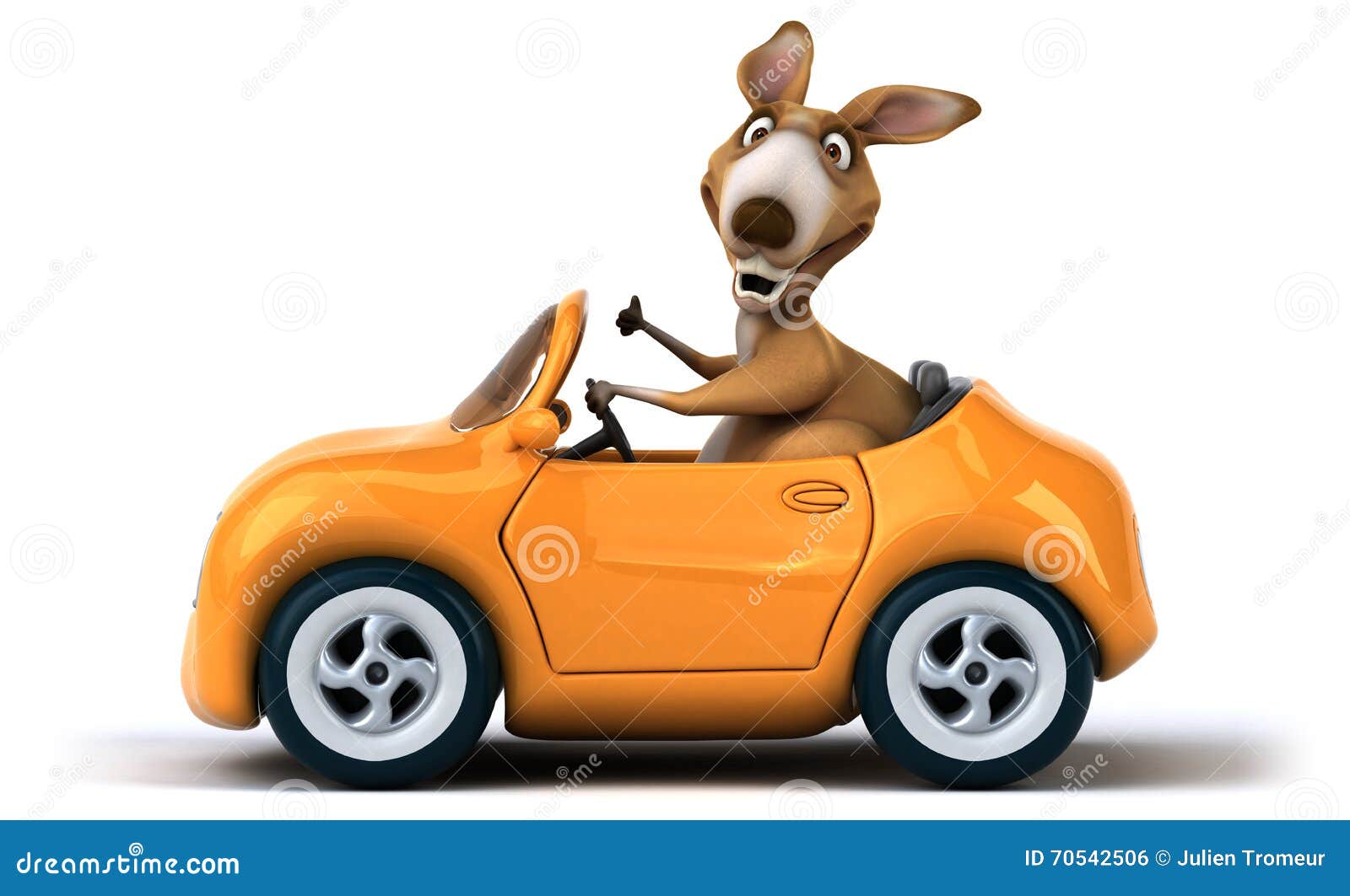 Fun kangaroo stock illustration. Illustration of black - 70542506
