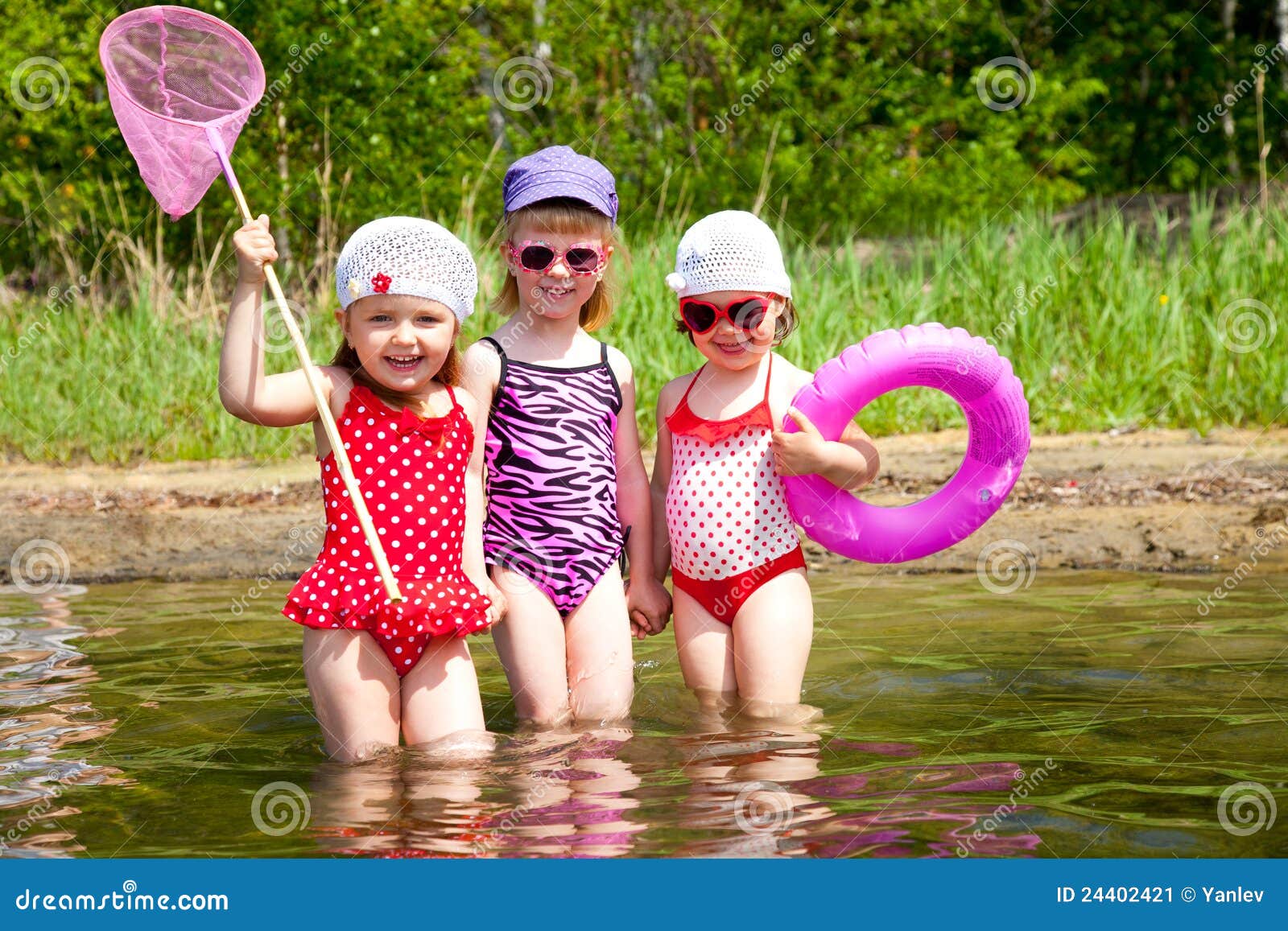 Fun kids on the beach stock image. Image of cheerful - 24402421