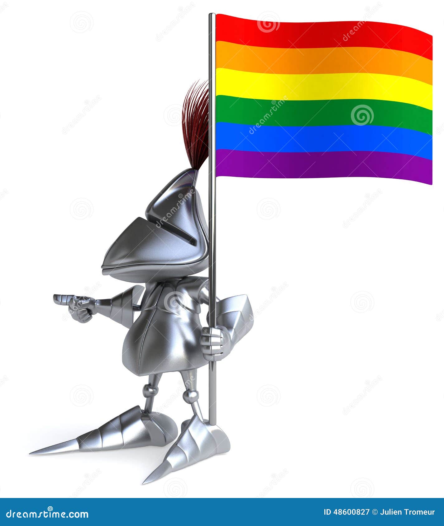 Fun knight stock illustration. Illustration of flag, history - 48600827