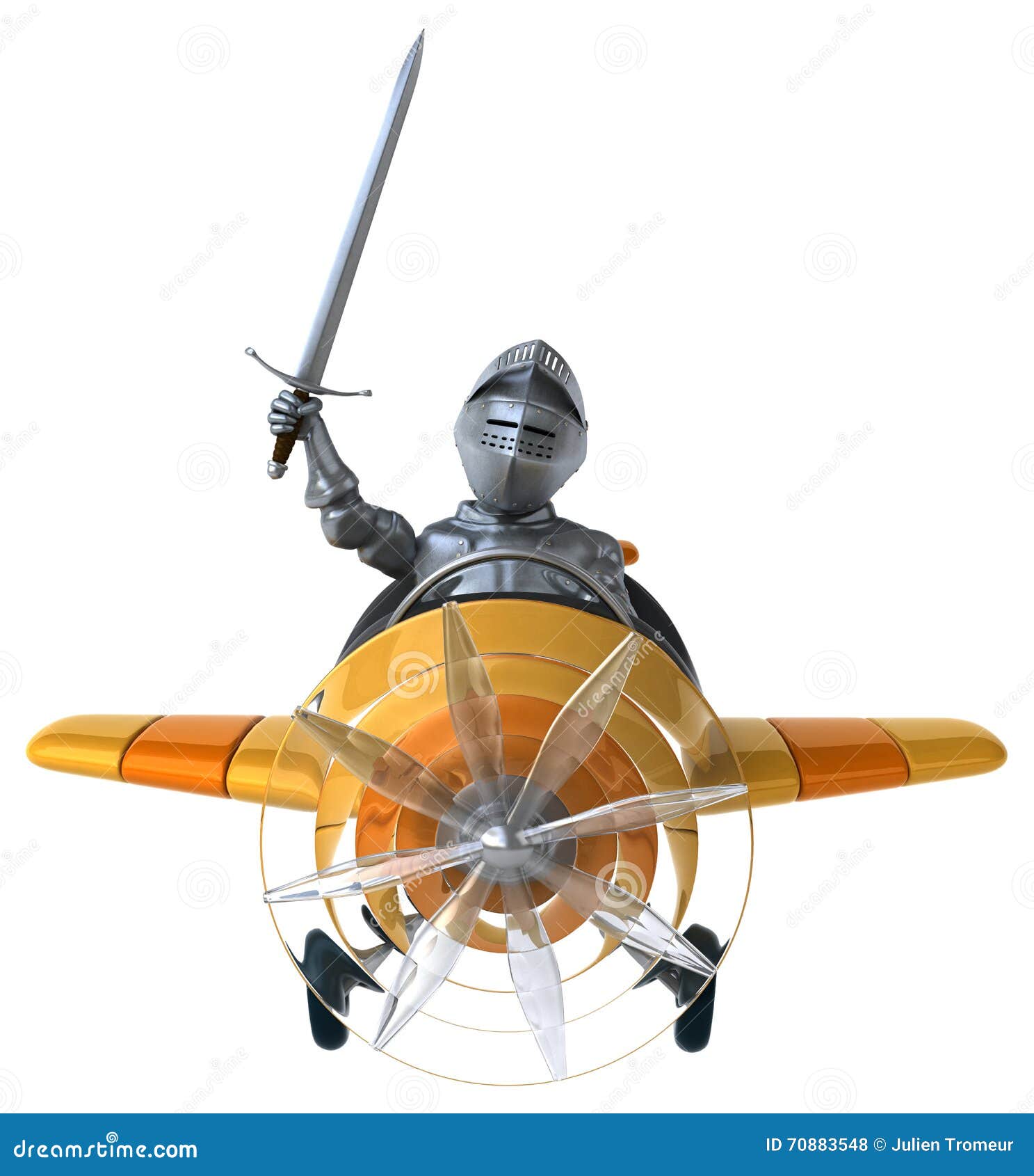 Fun knight stock illustration. Illustration of character - 70883548