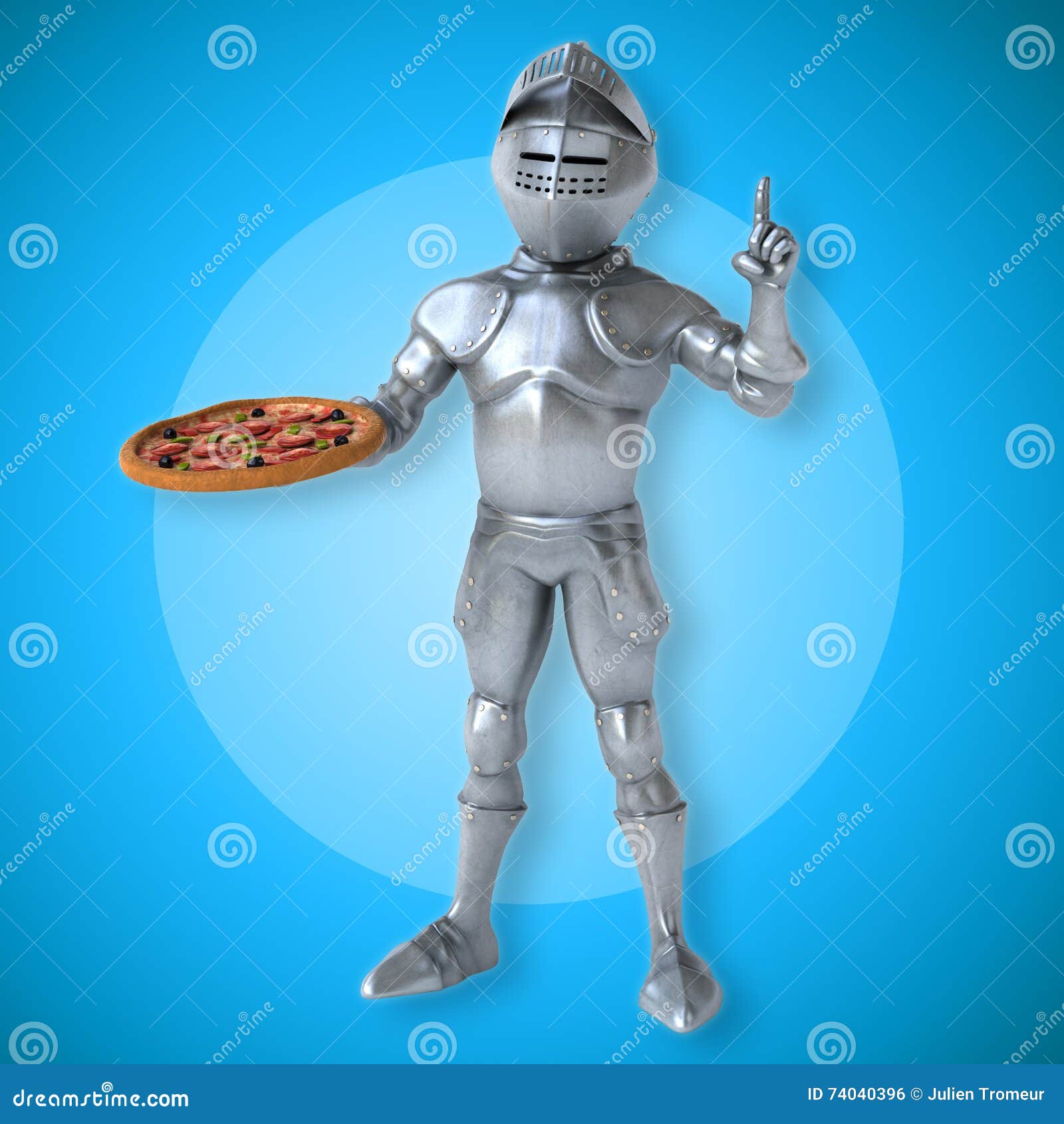 Fun knight stock illustration. Illustration of character - 74040396